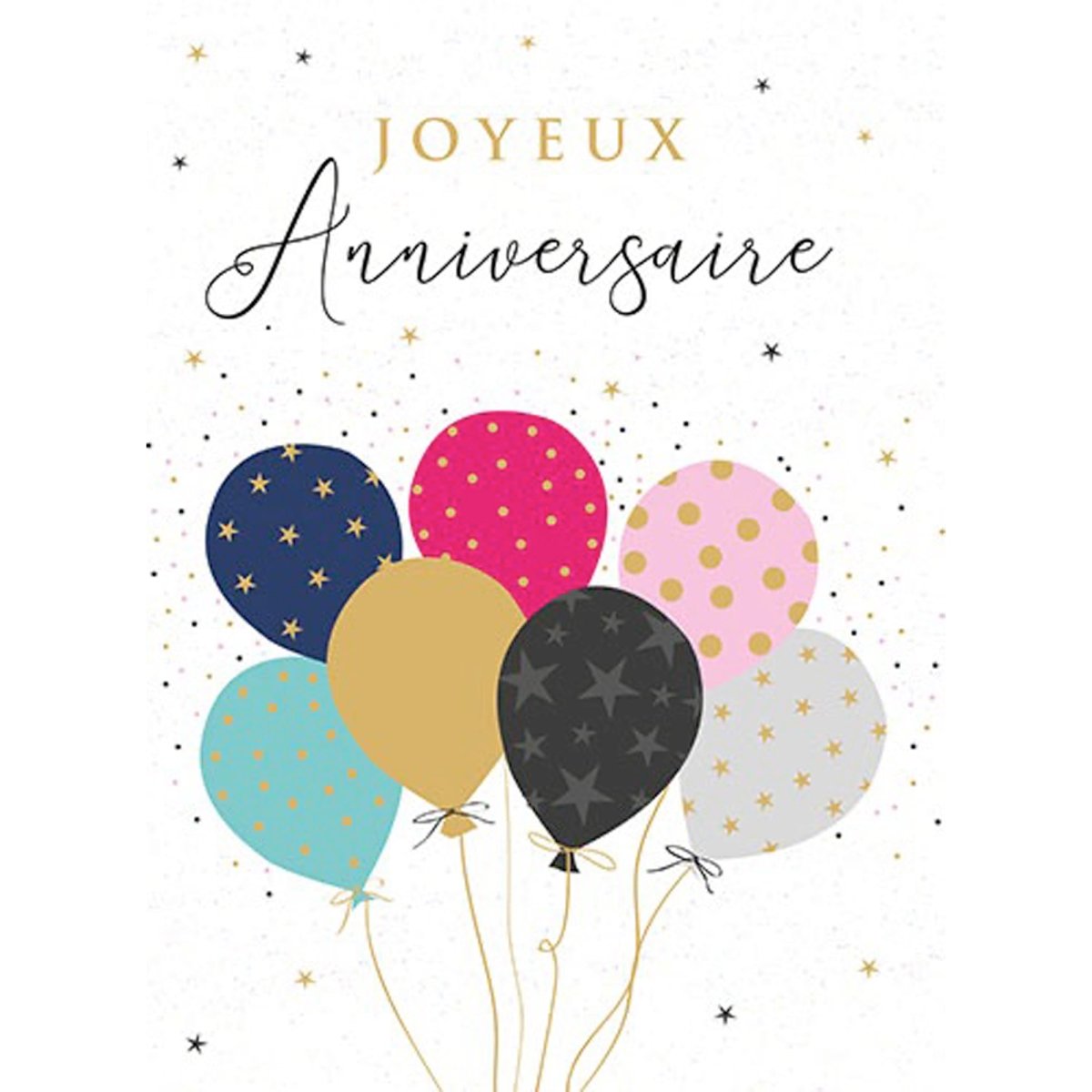 Carte géante d'anniversaire, Joyeux Anniversaire ballons – Party Expert