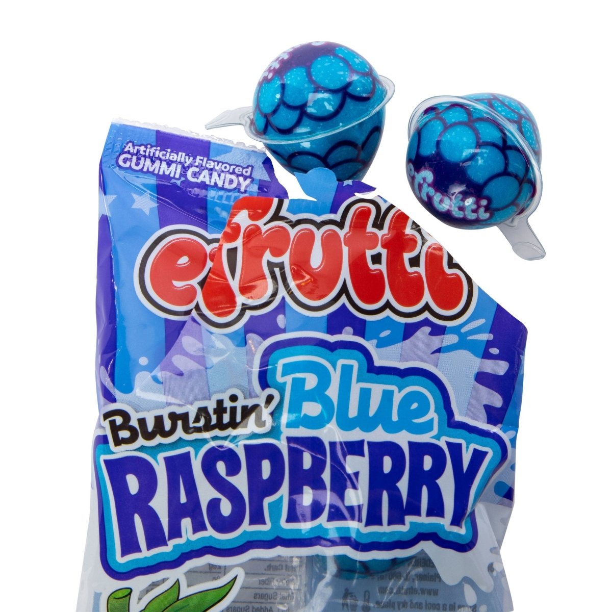 Efrutti Burstin Blue Raspberry Candies, 75g | Party Expert