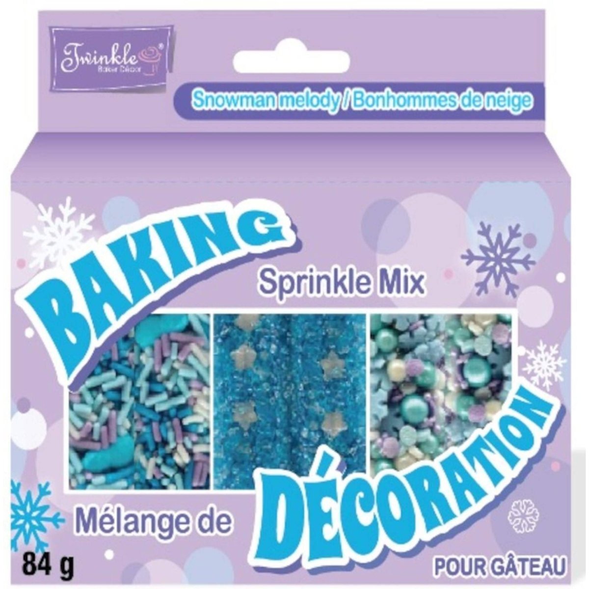 Snowman Melody Baking Sprinkle Mix, 84g | Party Expert