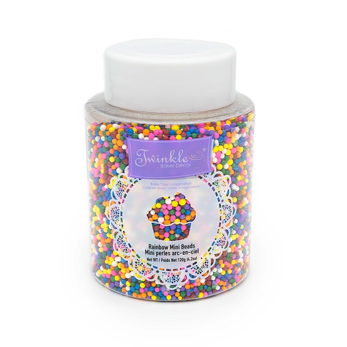 Twinkle Rainbow Mini Beads, 120g, 1 Count | Party Expert