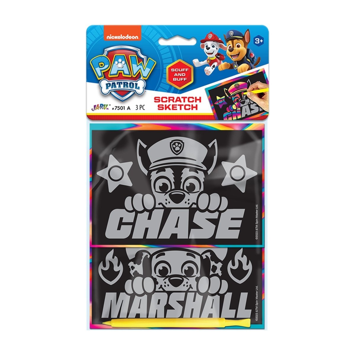 Paw Patrol Chase and Marshall Scratch Sketch | Party Expert
