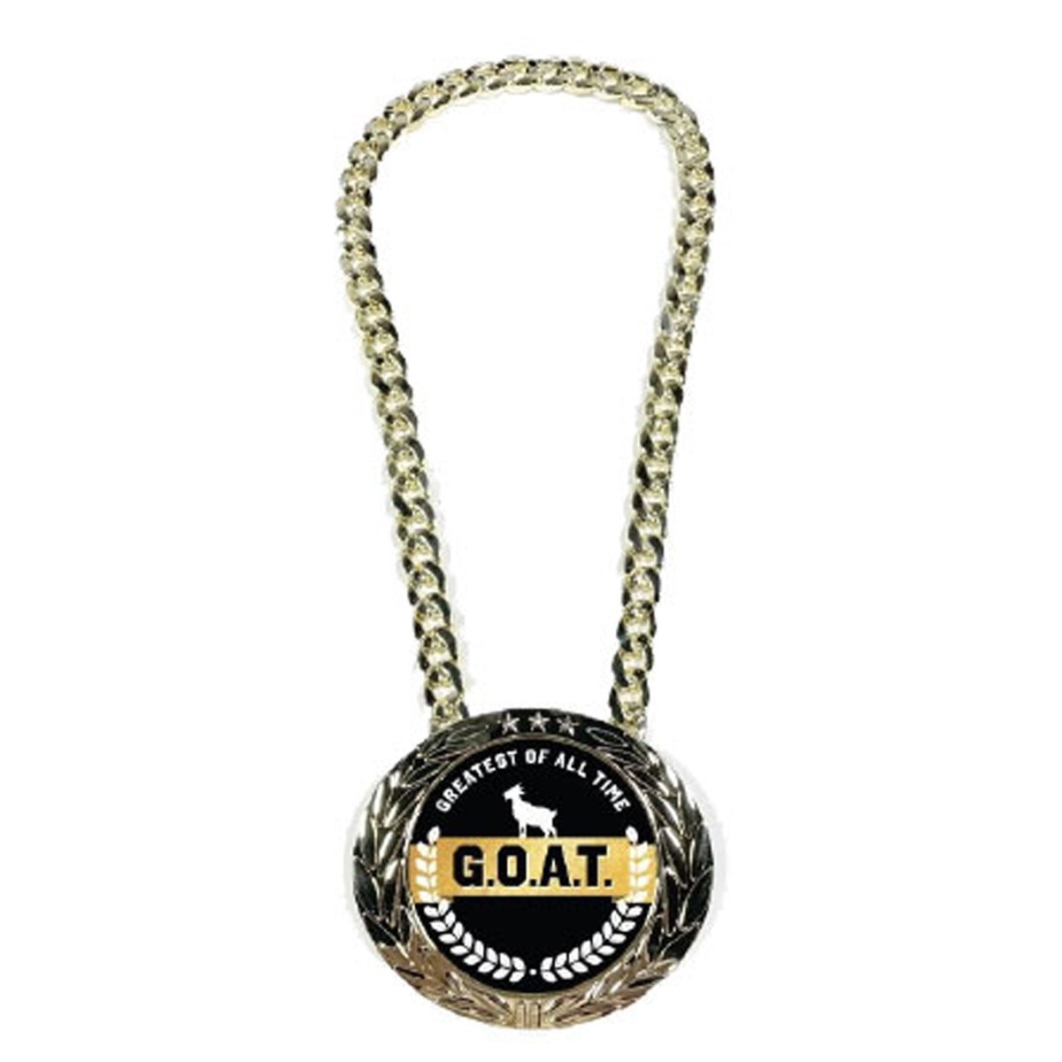 G.O.A.T Medallion with Chain for Adults | Party Expert