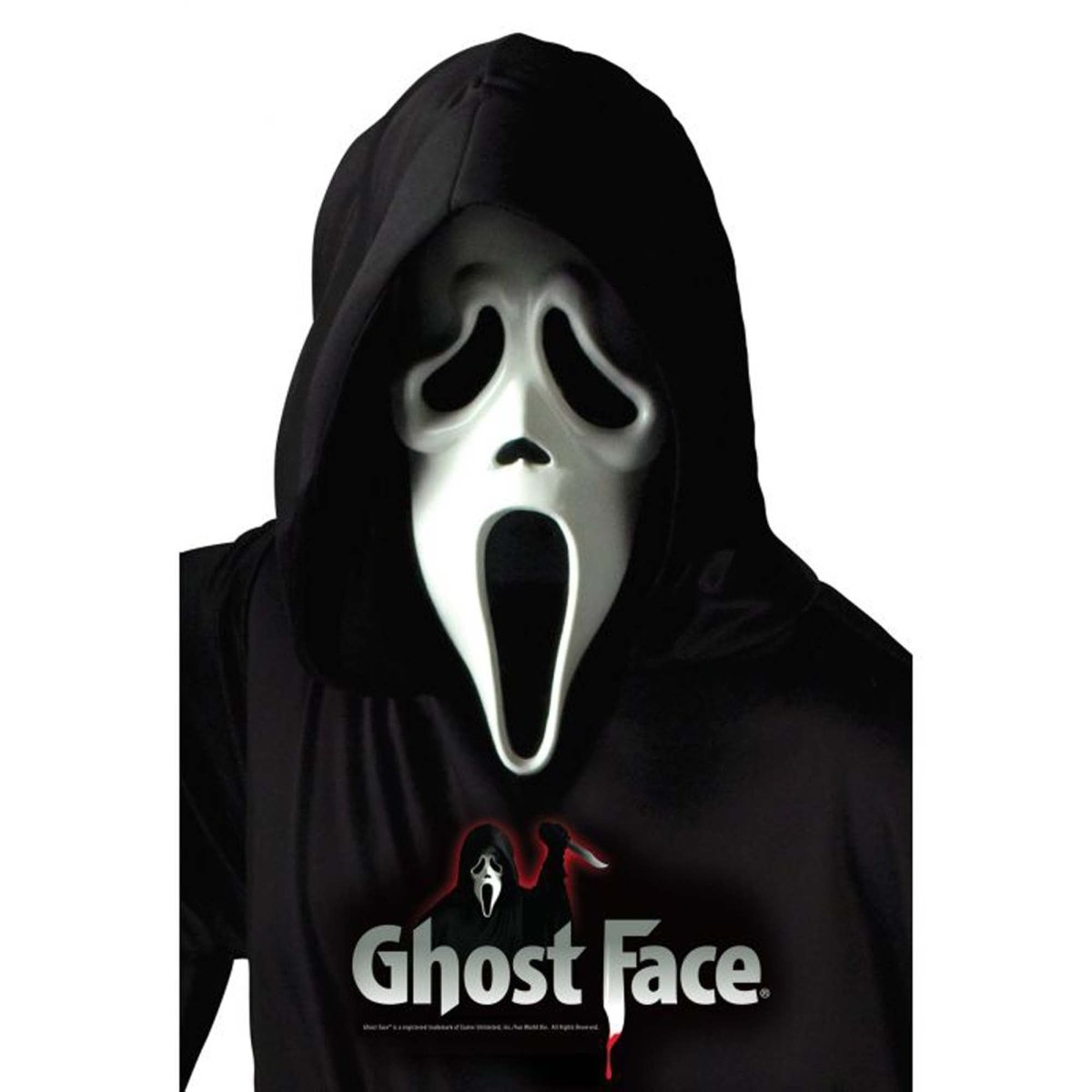 Scream Ghost Face Mask With Shroud for Adults | Party Expert
