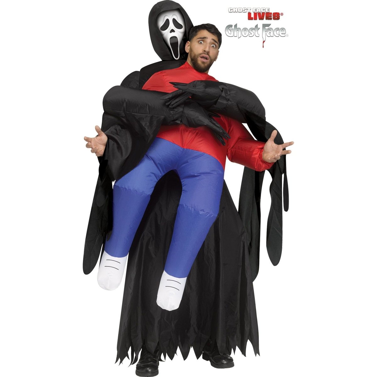 Scream Ghost Face Inflatable Costume for Adults | Party Expert