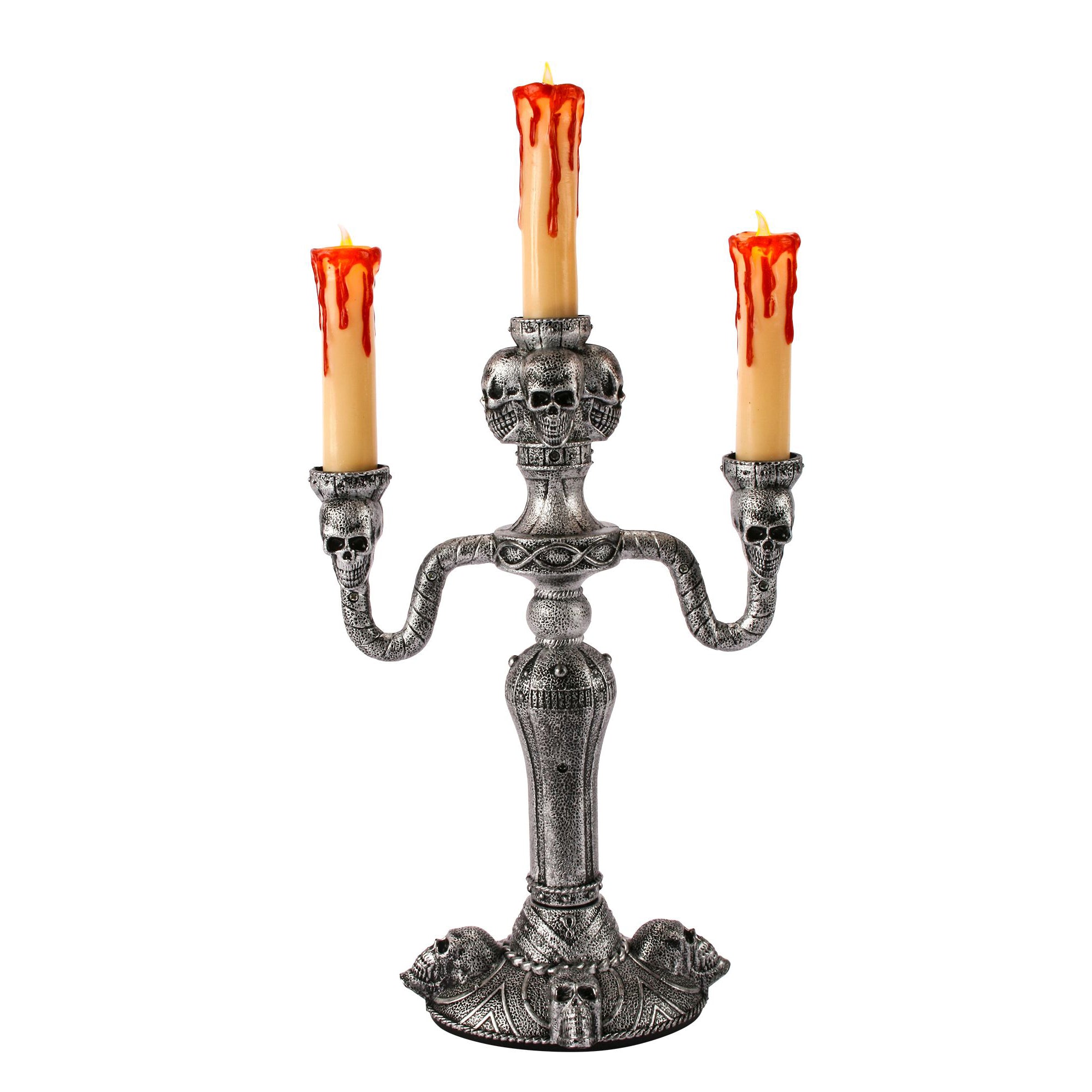 Creepy Candelabra With LED, 14 Inches, 1 Count | Party Expert