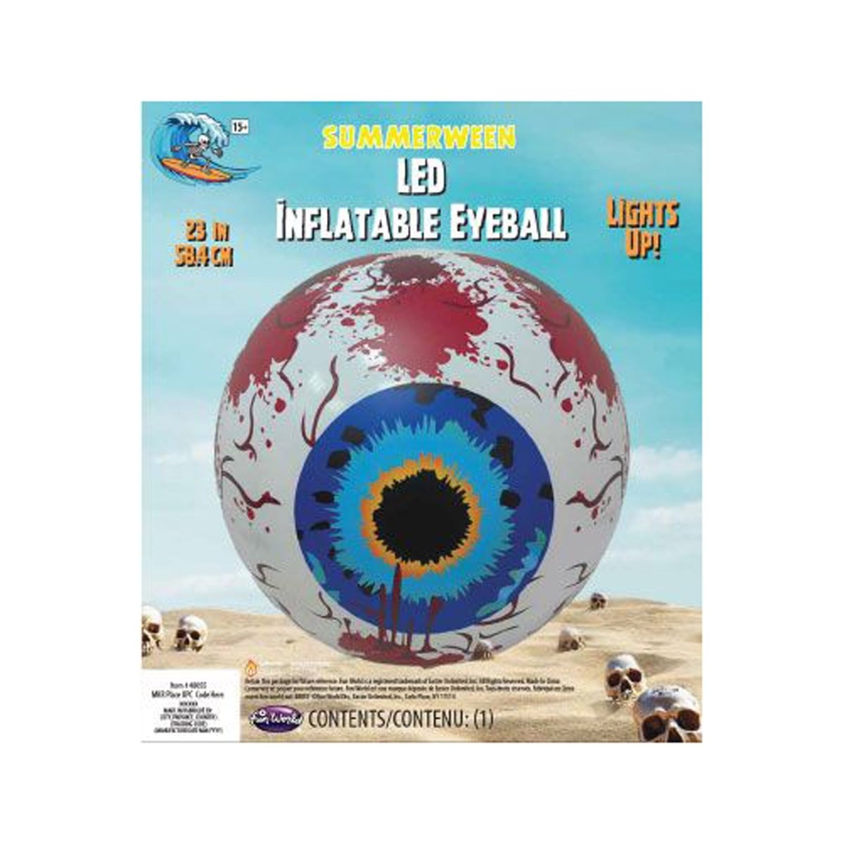 Summerween Inflatable Eyeball with LED | Party Expert