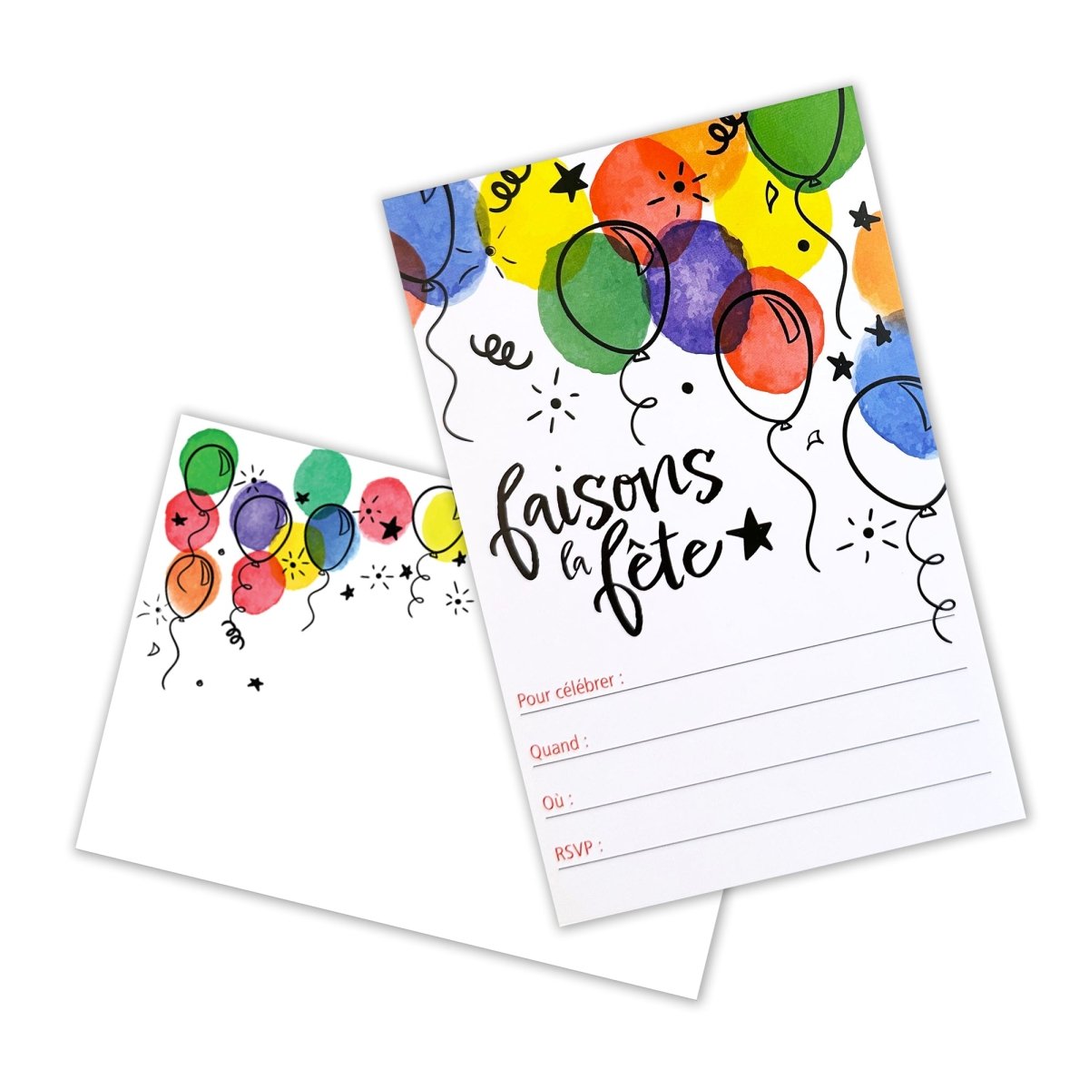 Birthday Invitations "Faisons la fête" | Party Expert