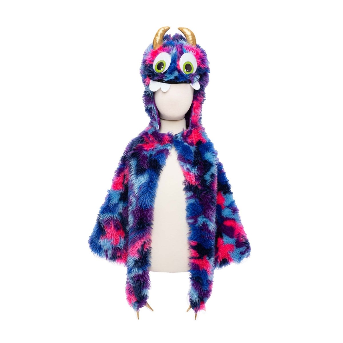 Goober the Monster Cape for Kids, Blue and Purple Cape | Party Expert