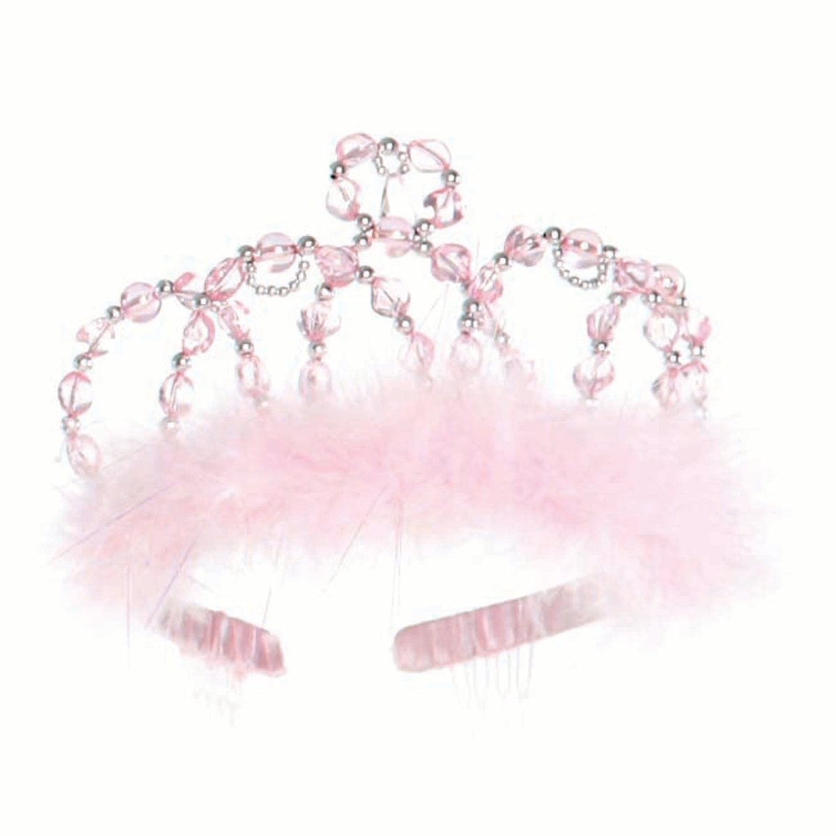 Pink and Silver Princess Tiara for Kids, 1 Count | Party Supplies ...