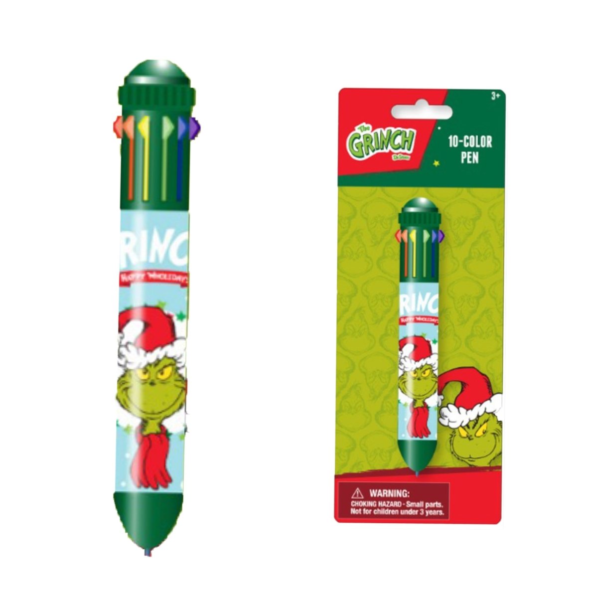 Grinch 10 Colour Shuttle Pen, Dr. Seuss | Party Expert