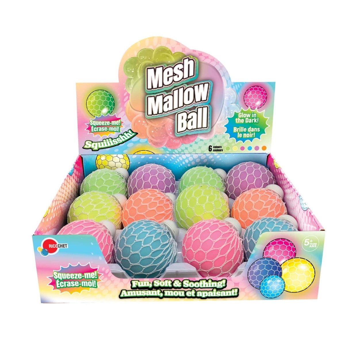 Meshmallow Glow in the Dark Ball, Assortment, 1 Count | Party Expert