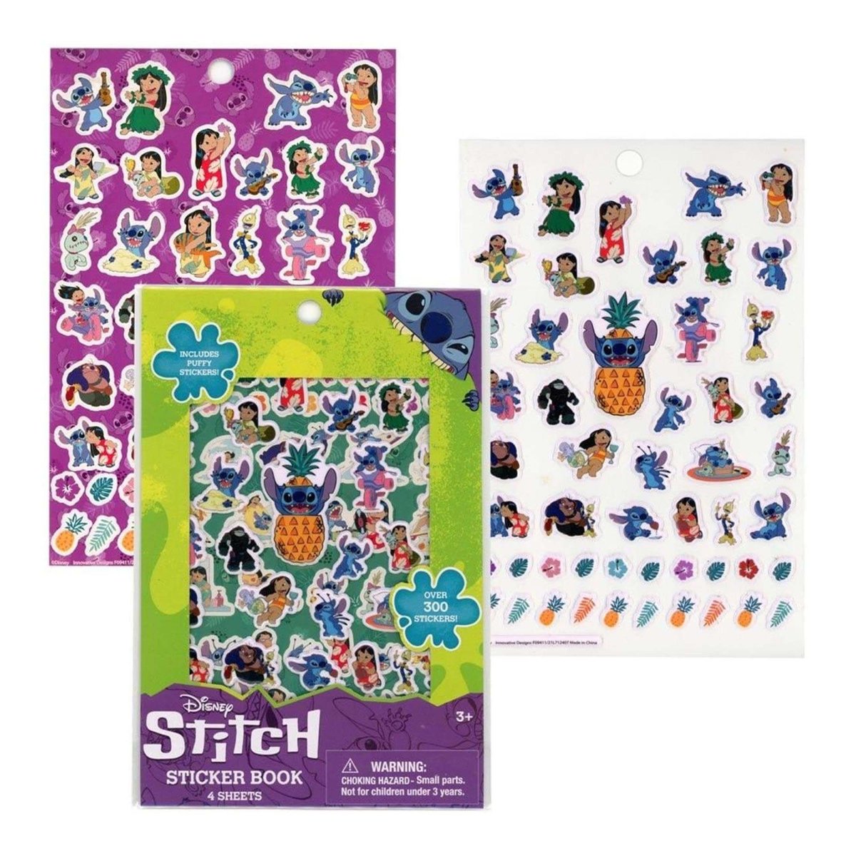Stitch Sticker Book with Puffy Stickers, Disney | Party Expert