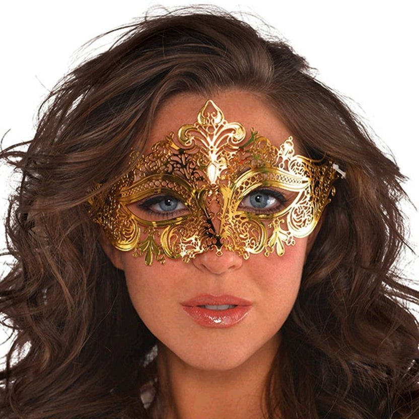 Gold Filigree Mask | Party Expert