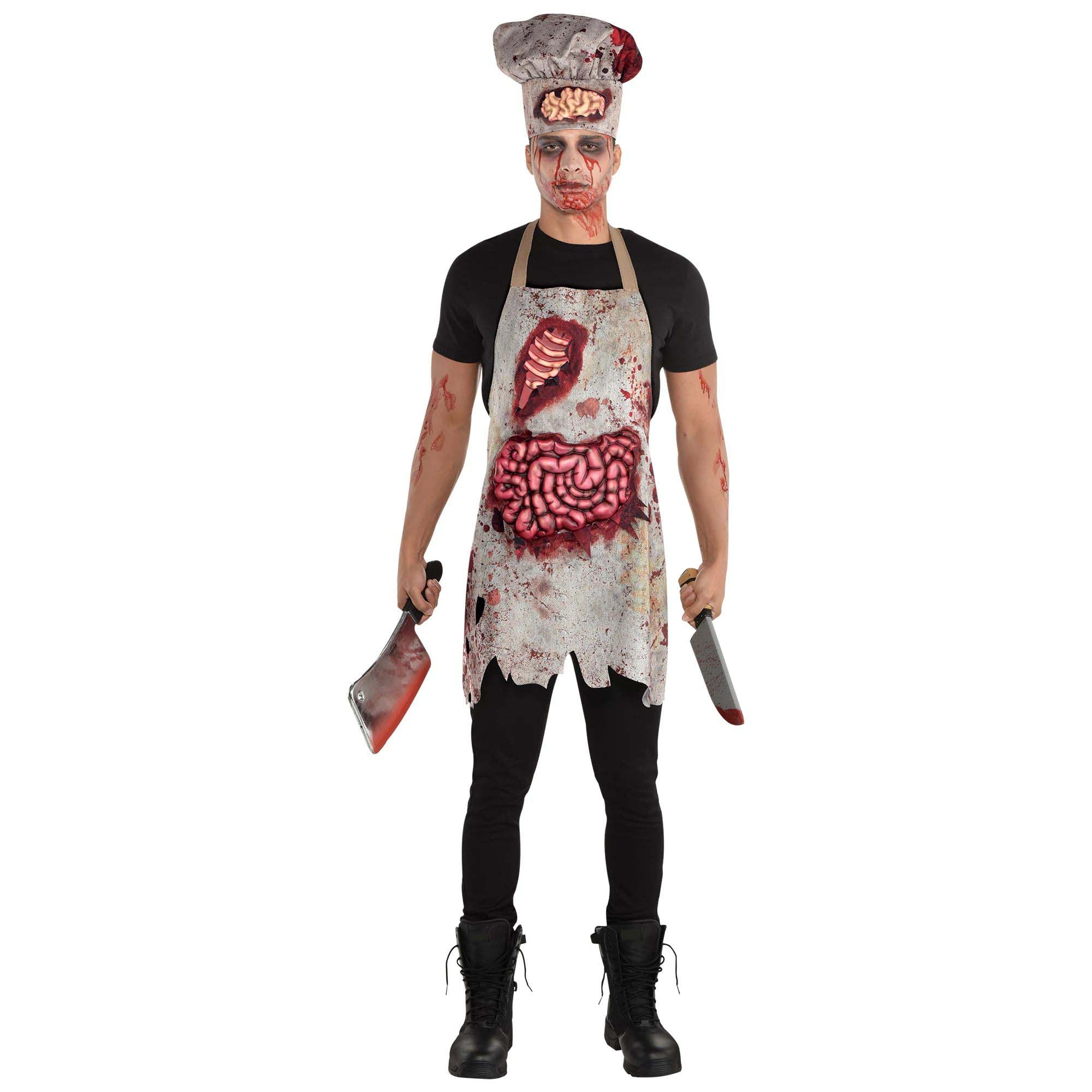 Zombie Cook Kit for Adults, Hat and Apron | Party Expert