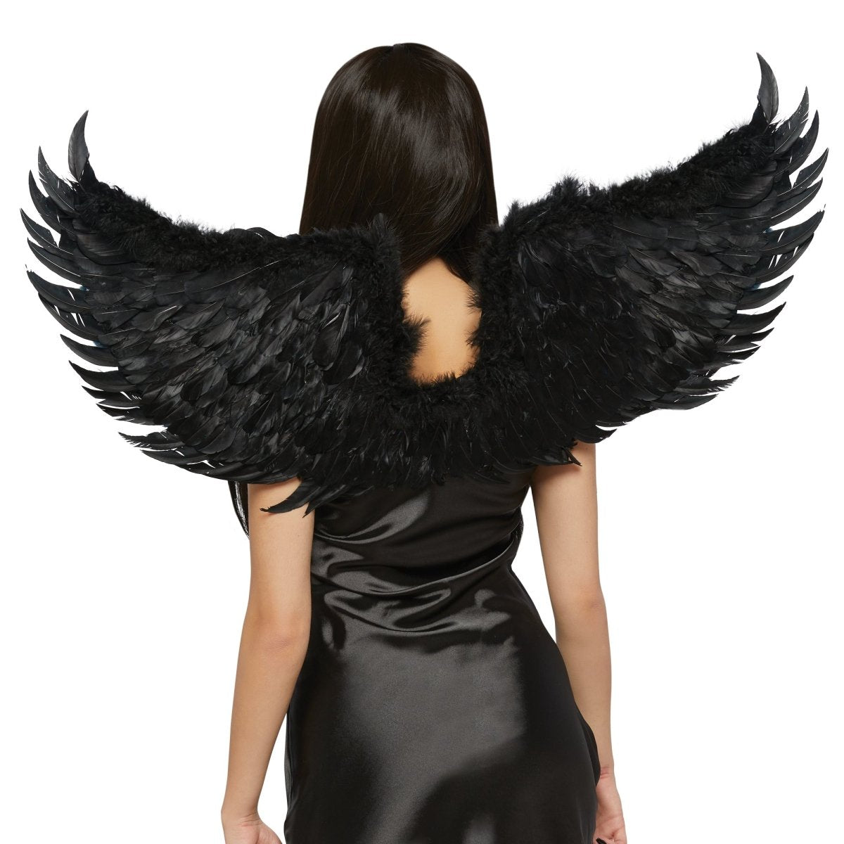Black Feather Wings for Adults, 36 Inches, 1 Count | Party Expert