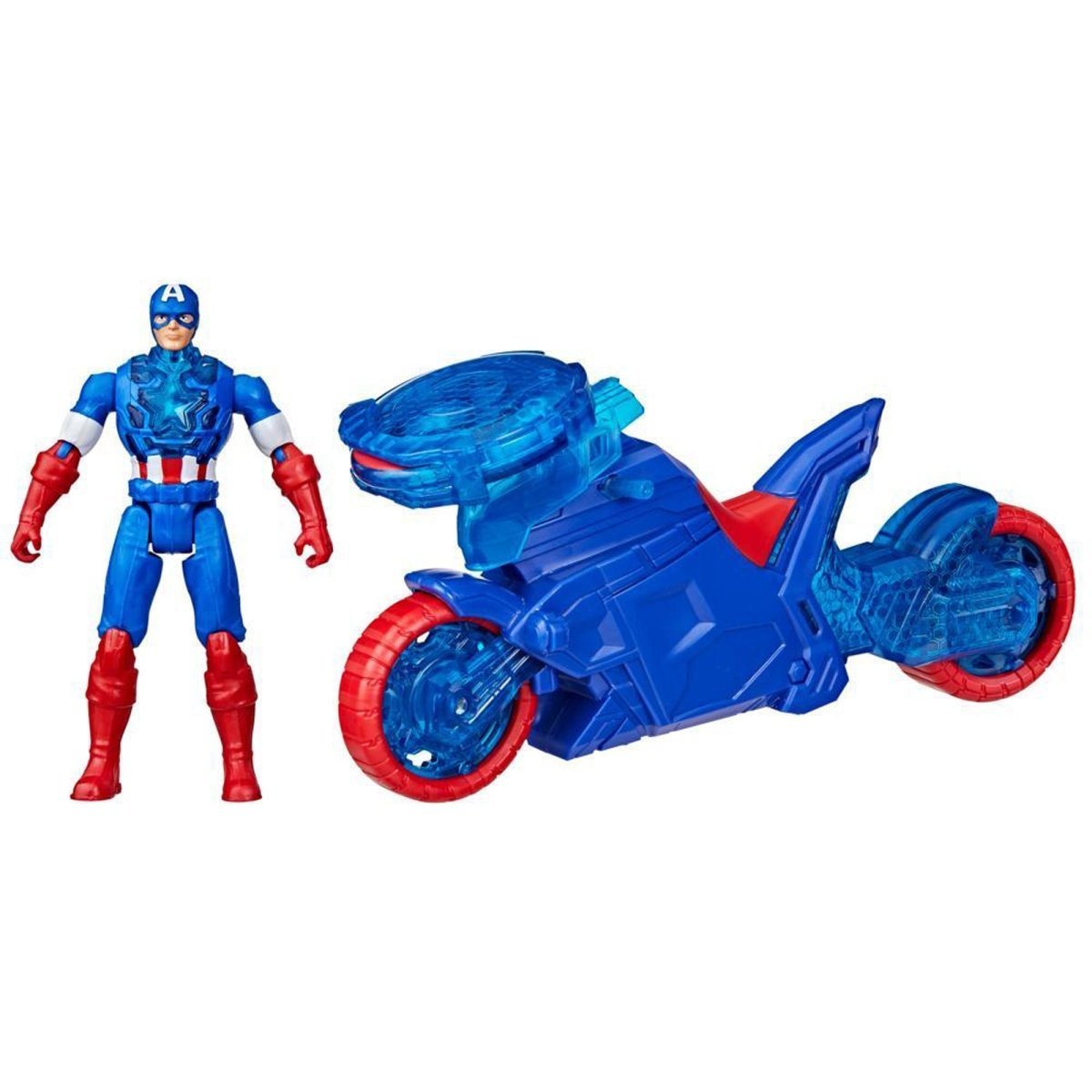 Captain America Shield-Shot Cycle Vehicle Action Figure | Party Expert