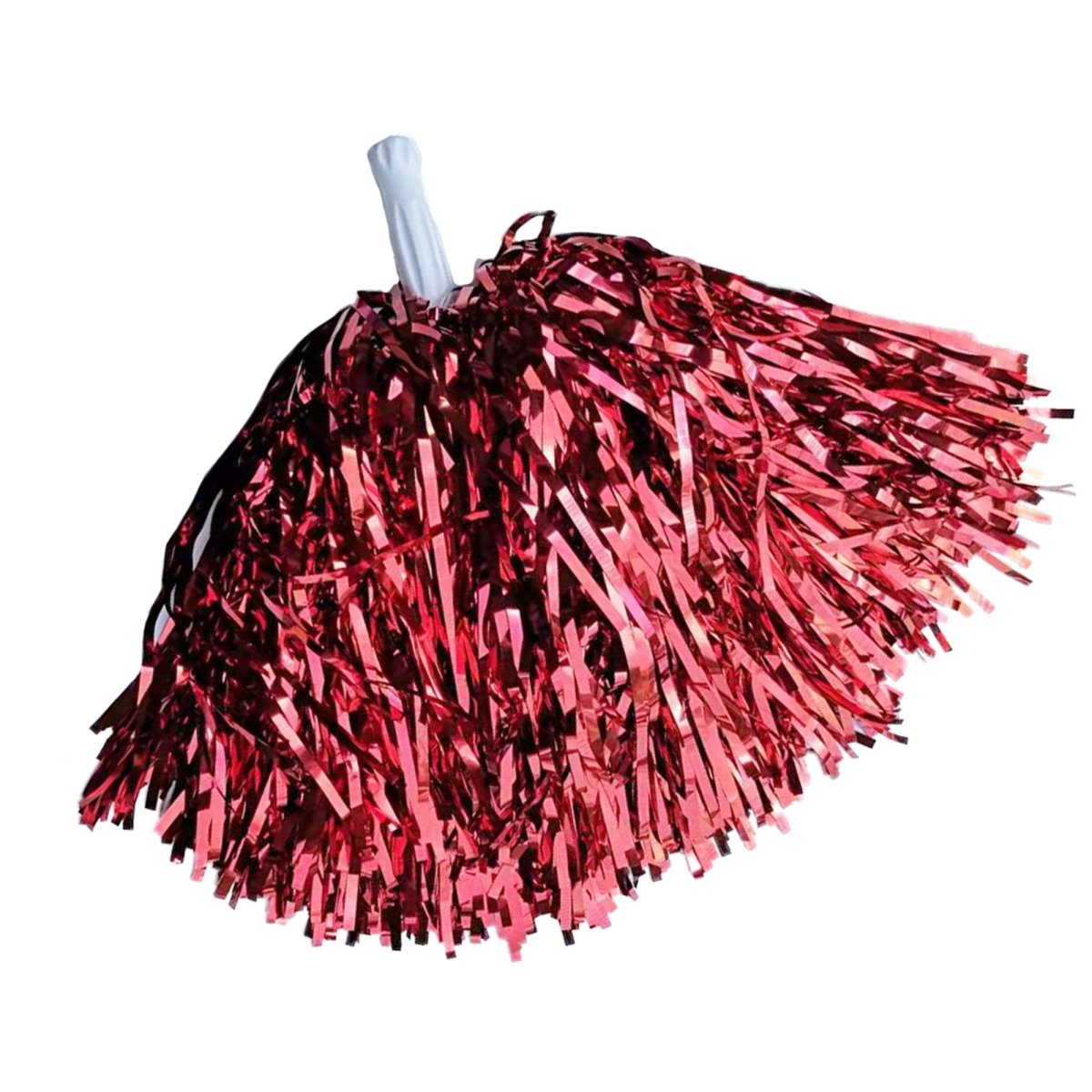 Cheerleading Pom Poms, Red, 2 Count | Party Expert
