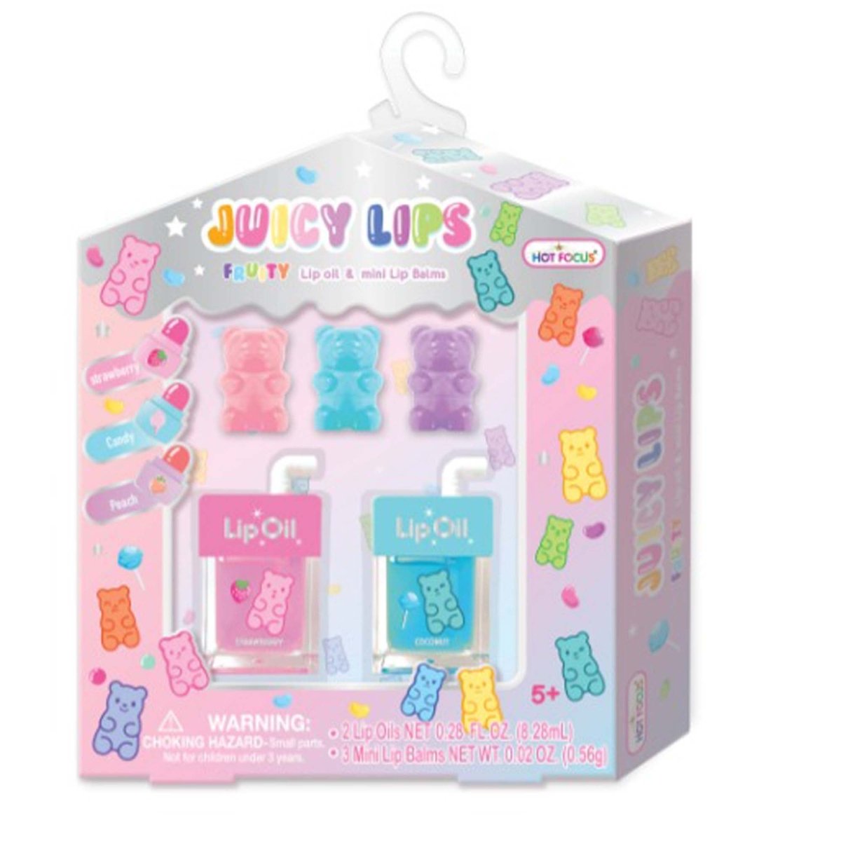 Juicy Lips Gummy Bear Lip Balms, 5 Count | Party Expert