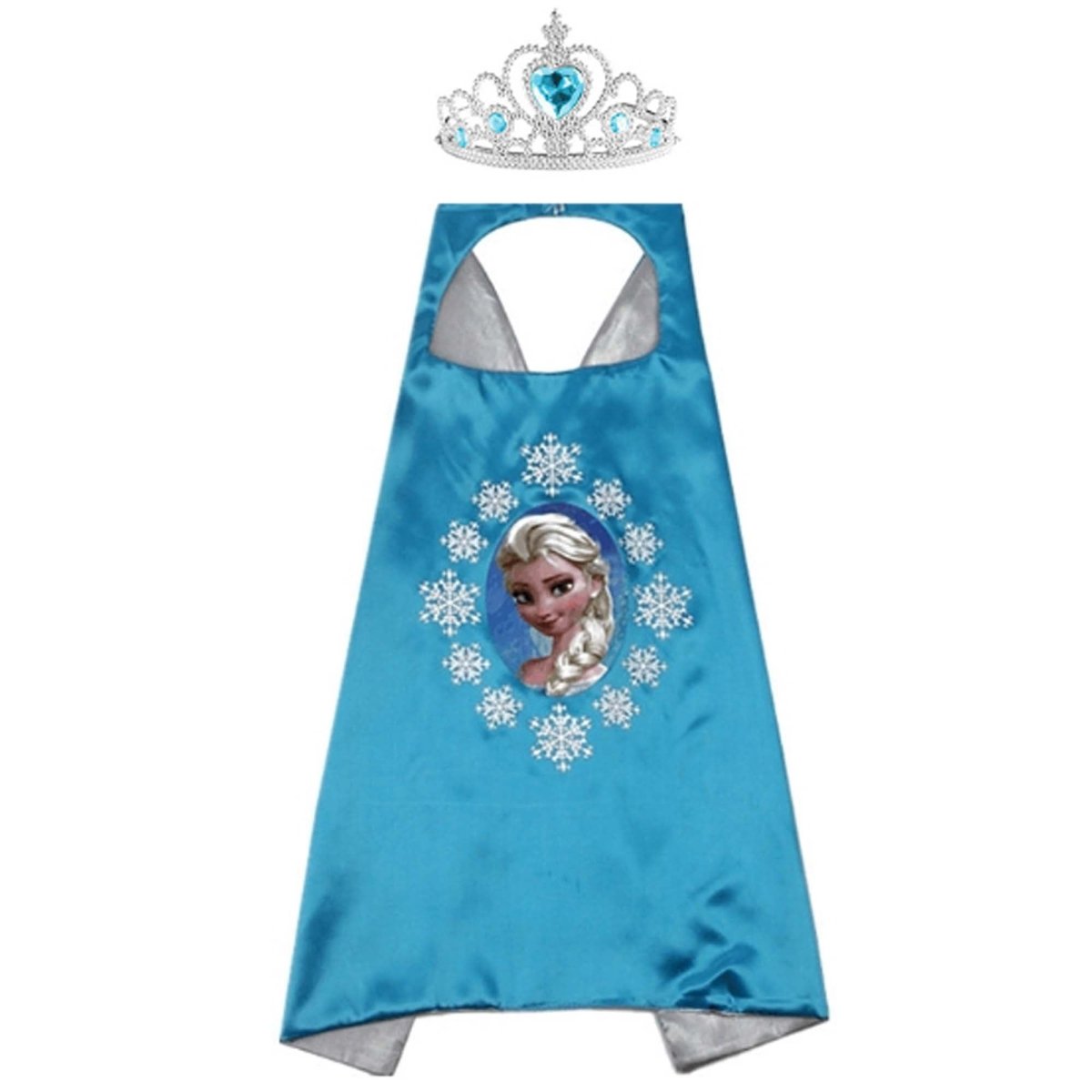 Princess Cape and Tiara for Kids, Blue | Party Expert