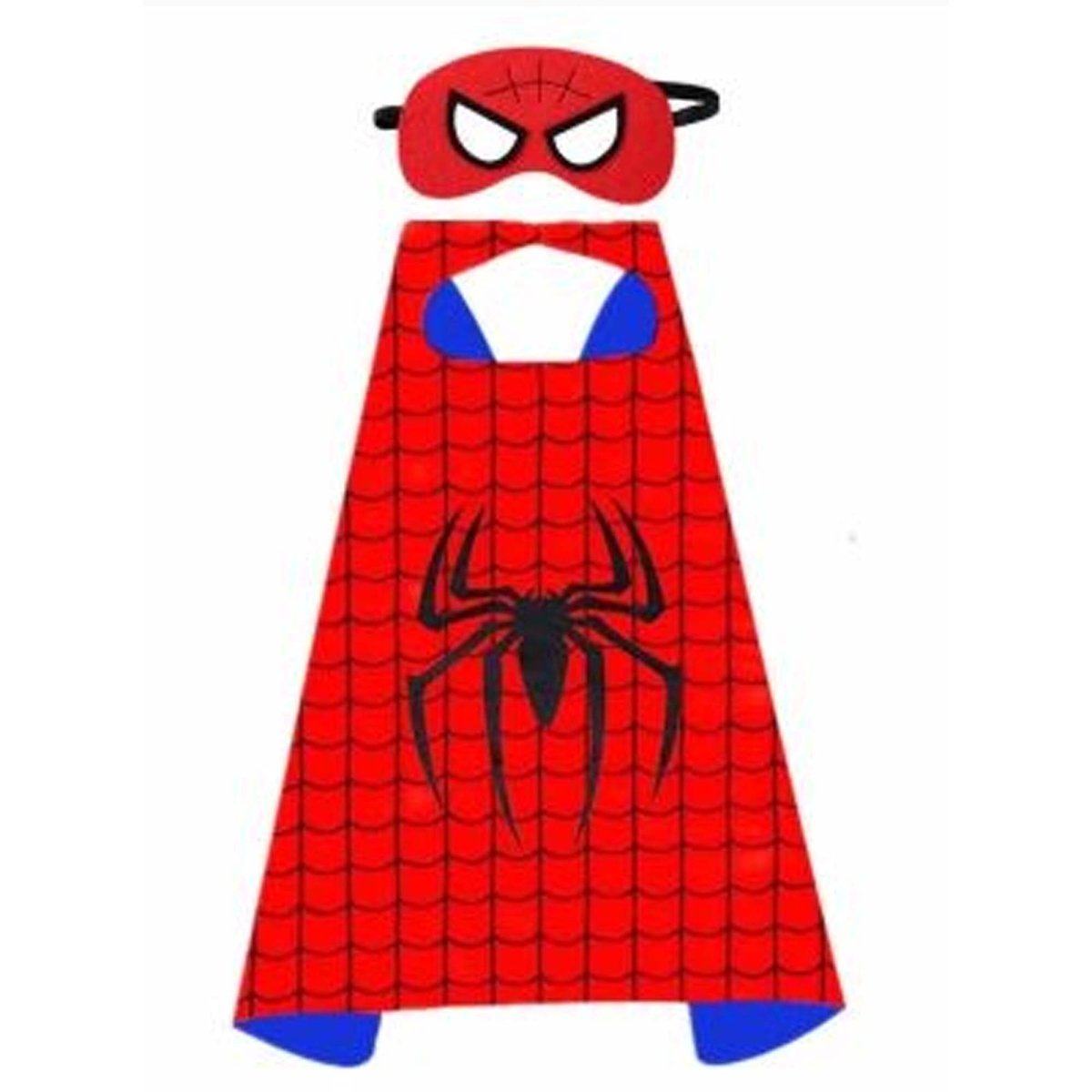 Superhero Cape and Mask for Kids, Red and Blue | Party Expert