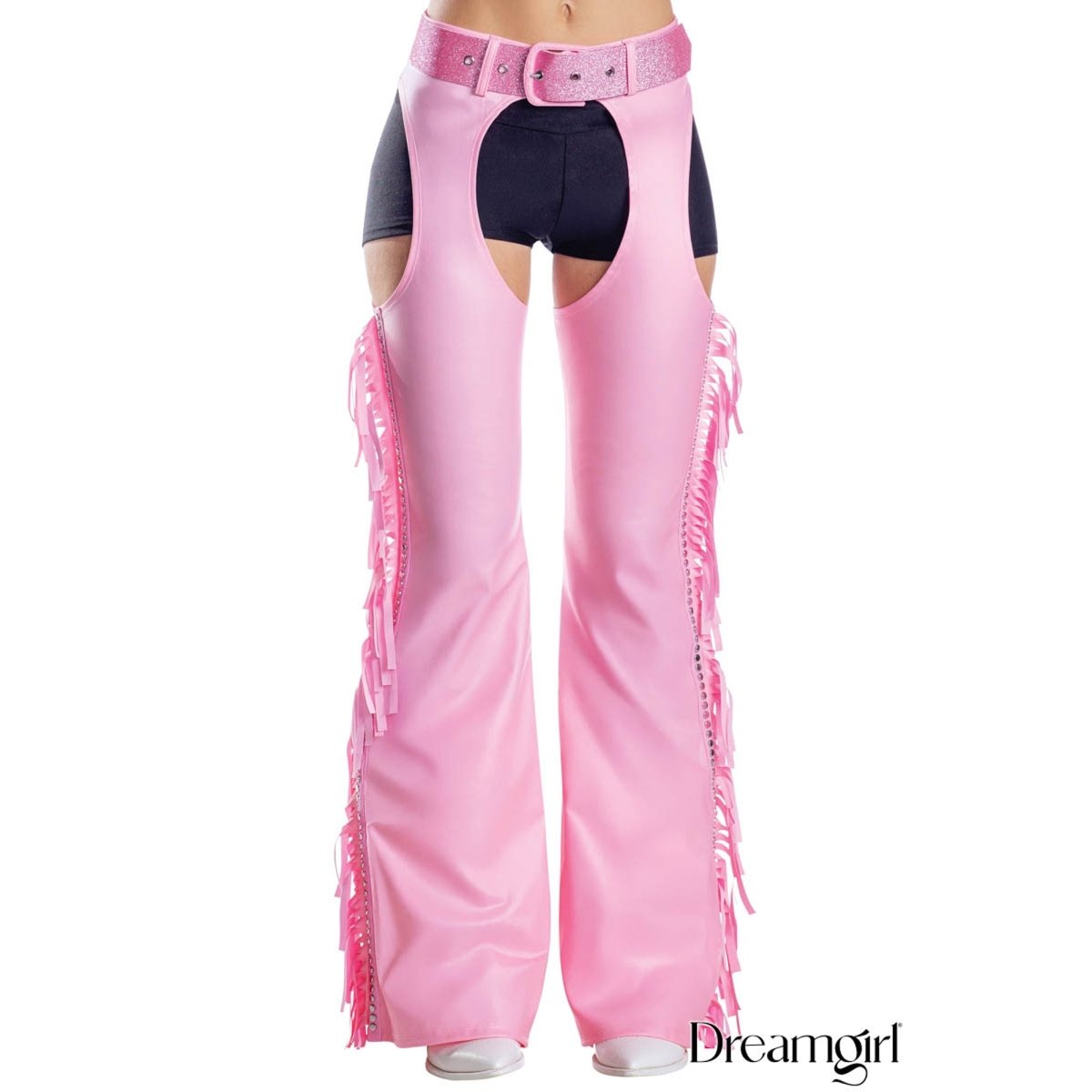 Pantalon chaps rose pour adultes | Party Expert