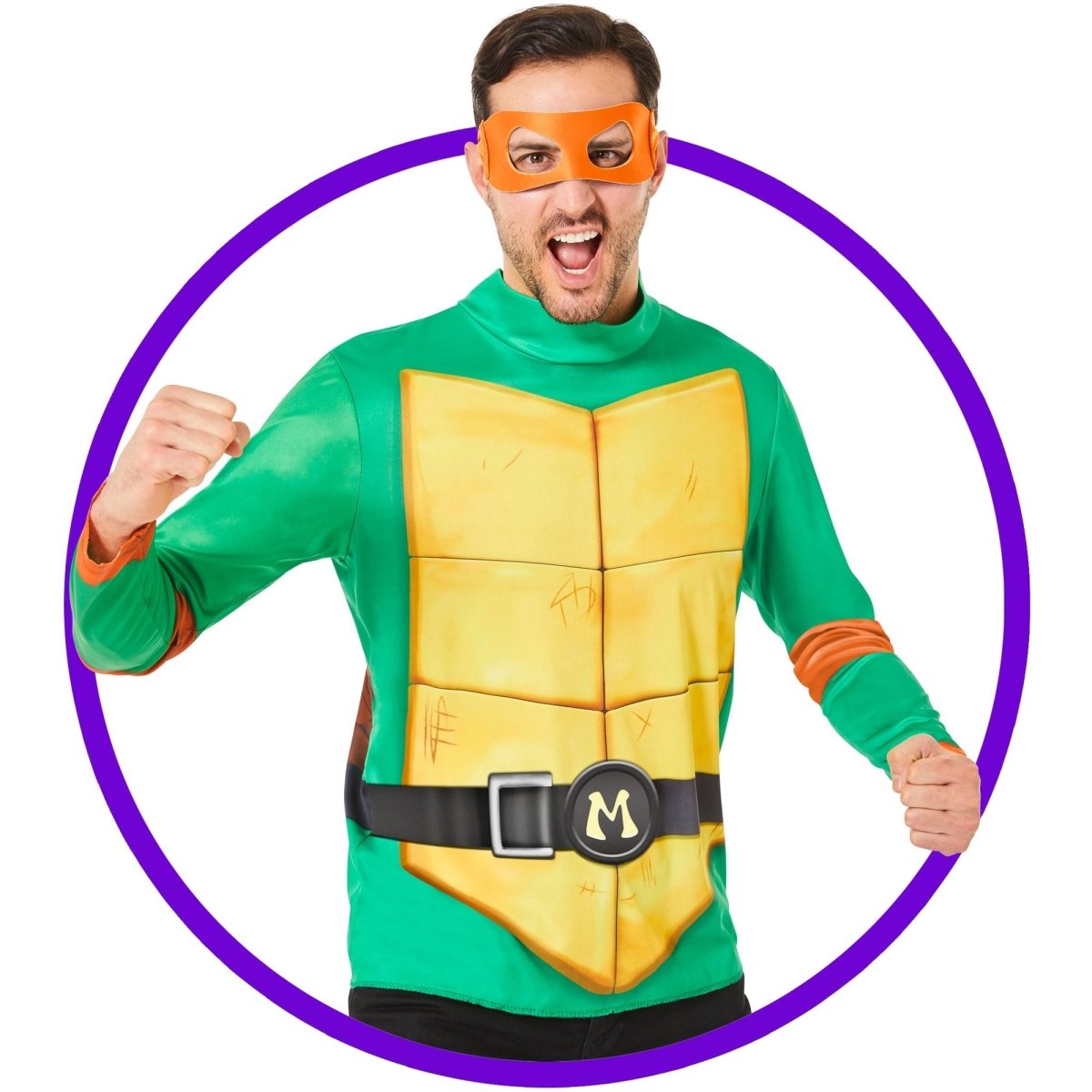 Teenage Mutant Ninja Turtles Mikey Wear Kit for Adults | Party Expert