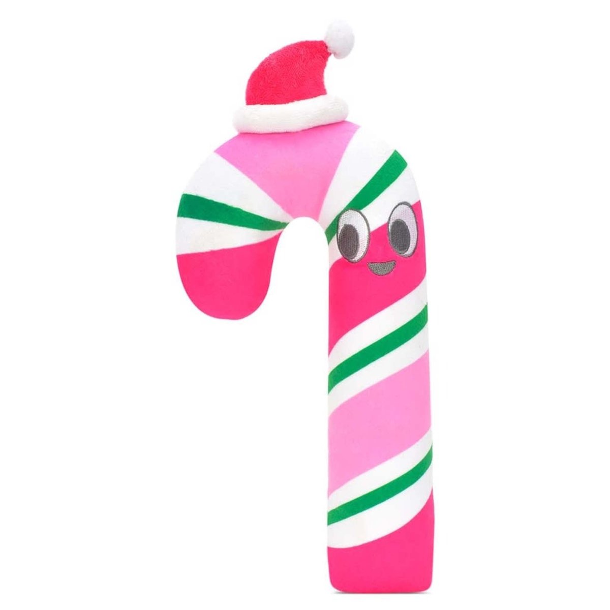 Pink Christmas Candy Cane Plush, 11 Inches | Party Expert