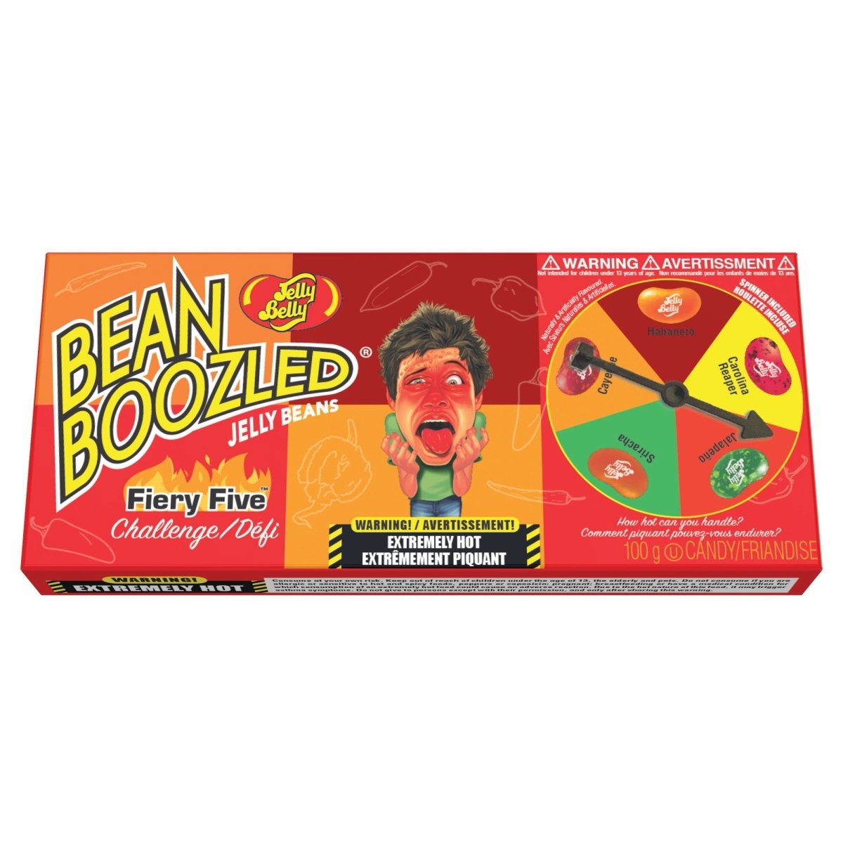 Jelly Belly BeanBoozled Fiery Five Spinner Box, 100g | Party Expert