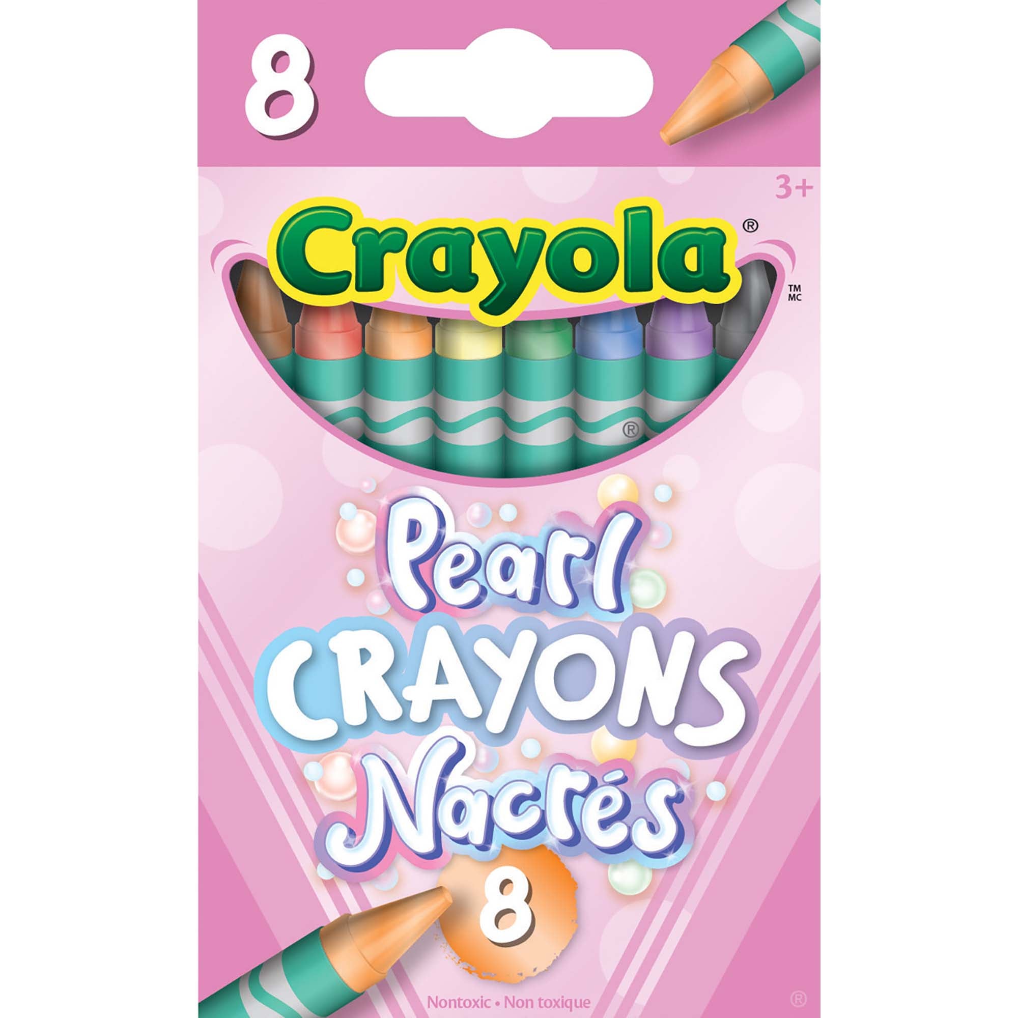 Crayola Pearl Crayons, 8 Count | Party Expert