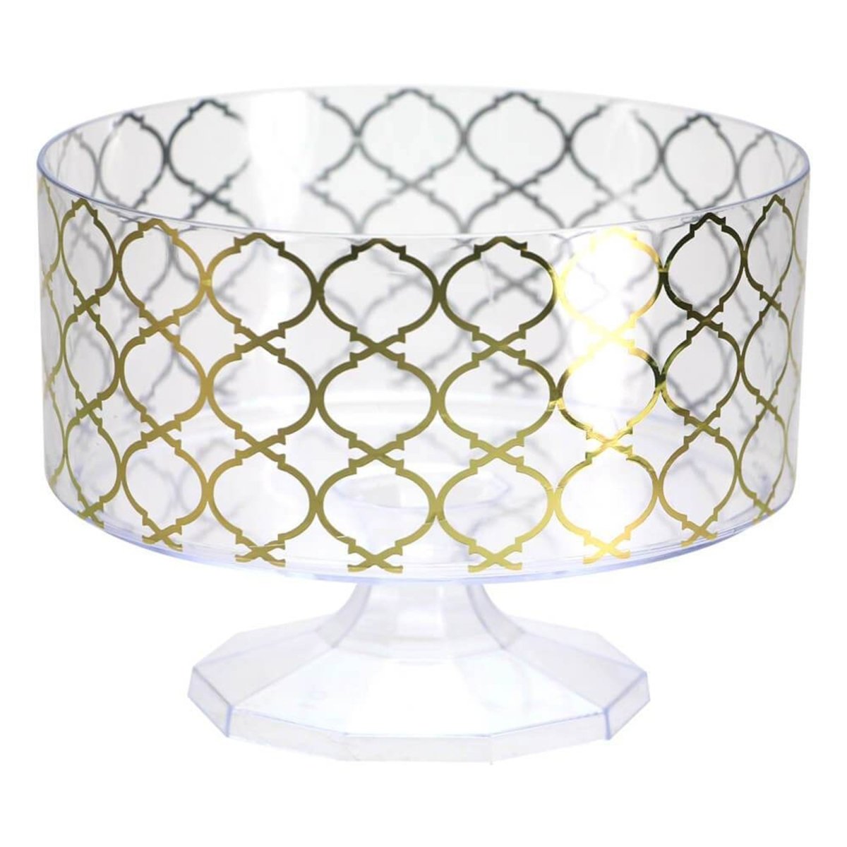 Gold Plastic Trifle Bowl, 40 Oz | Party Expert
