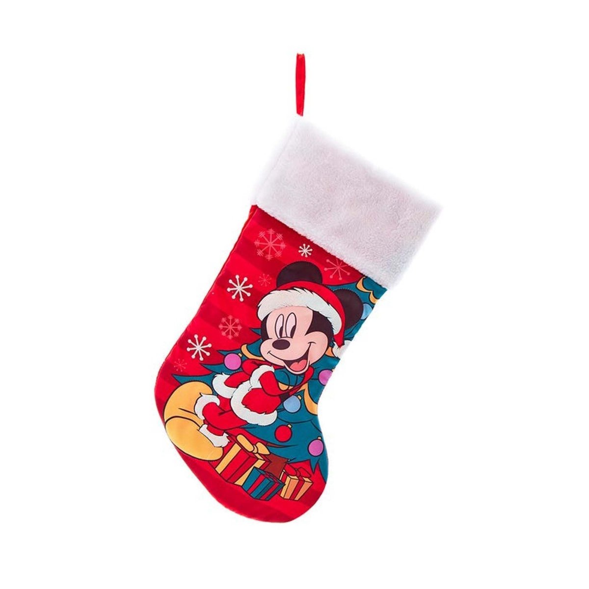 Mickey Mouse with Tree Christmas Stocking, 19 Inches | Party Expert