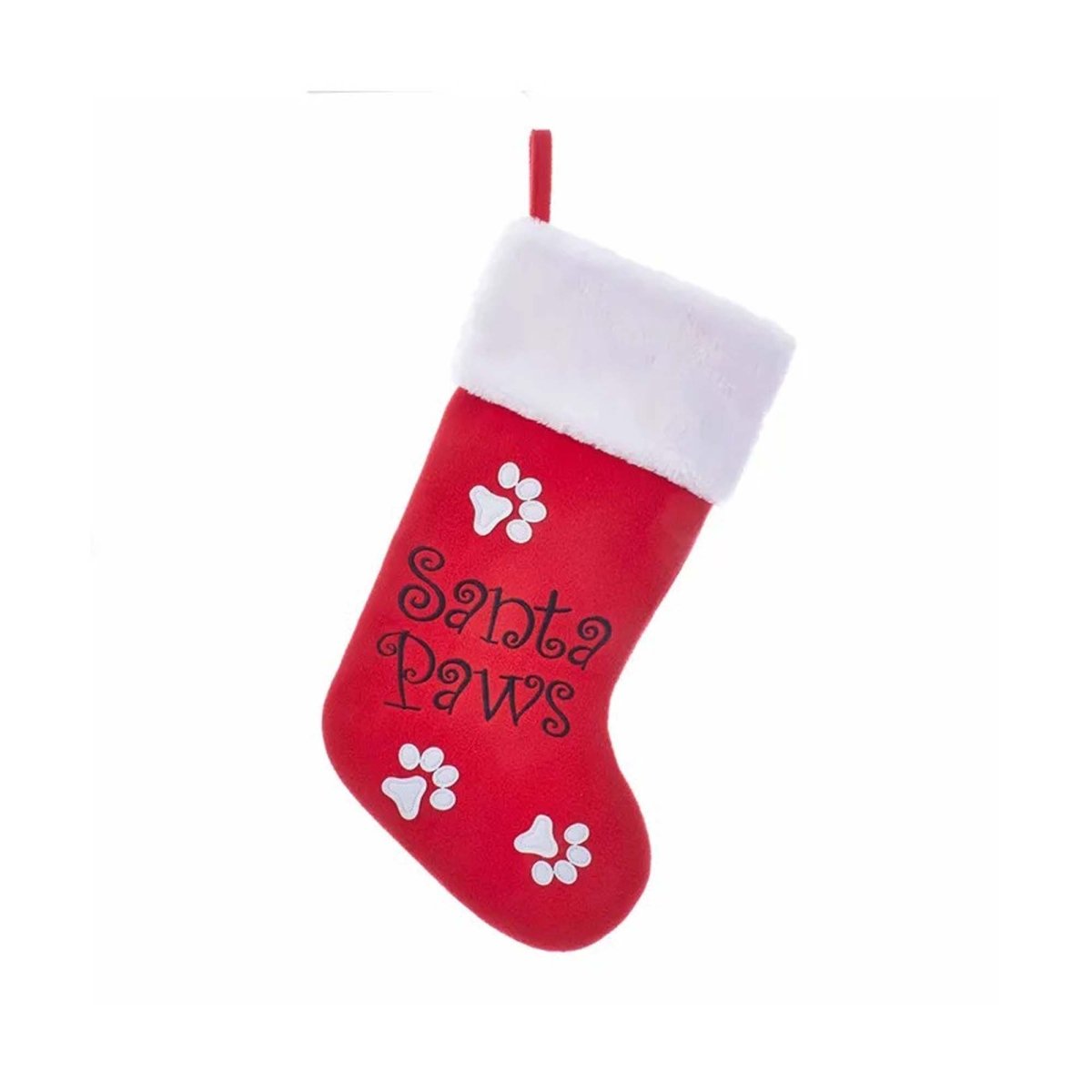 Bas de Noël "Santa Paws", 19 pouces, 1 unité | Party Expert