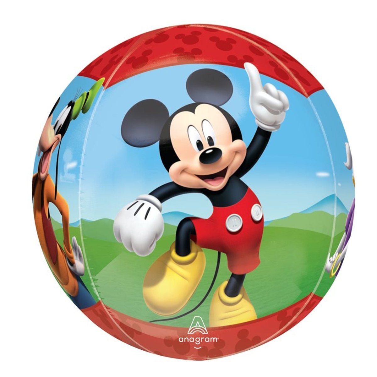 Mickey Mouse Orbz Balloon, Disney, 15 Inches, 1 Count | Party Expert