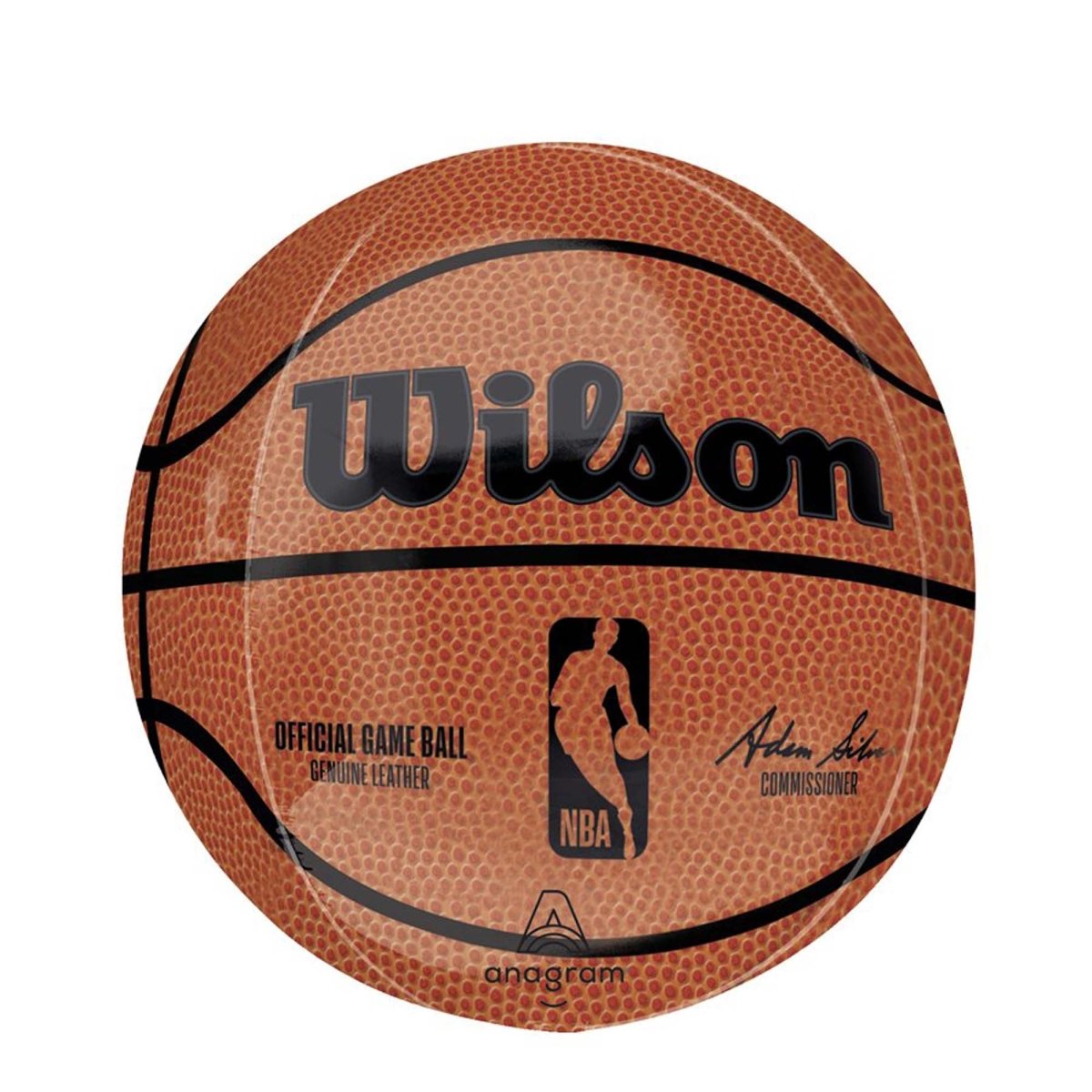 NBA Wilson Basketball Orbz Balloon, 15 Inches, 1 Count | Party Expert