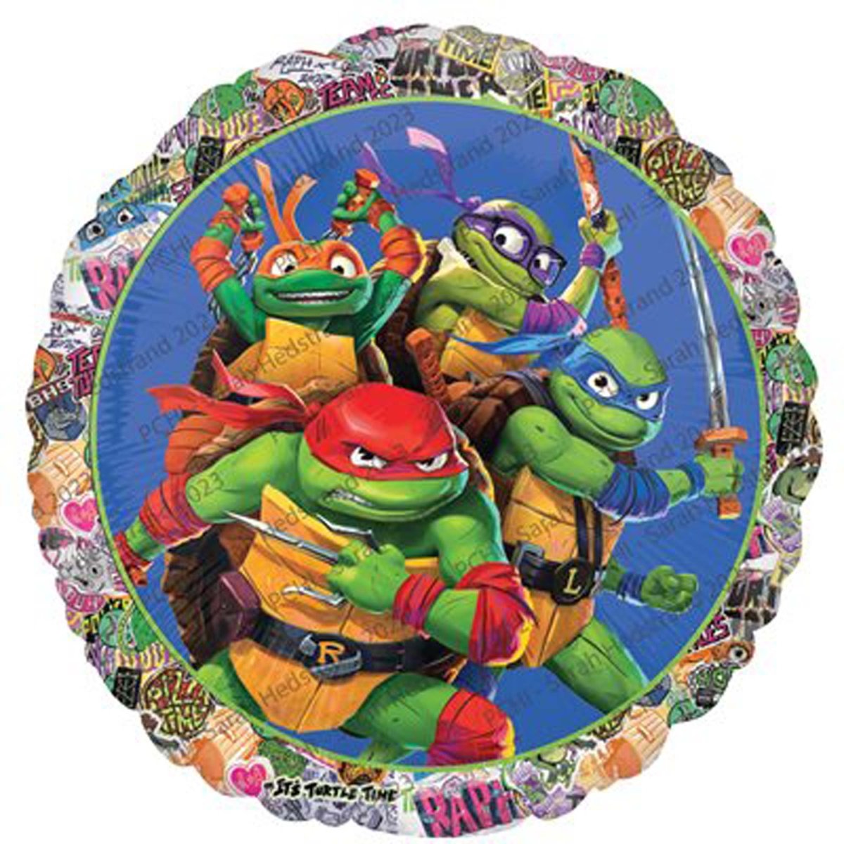 Teenage Mutant Ninja Turtle Round Shape Foil Balloon | Party Expert