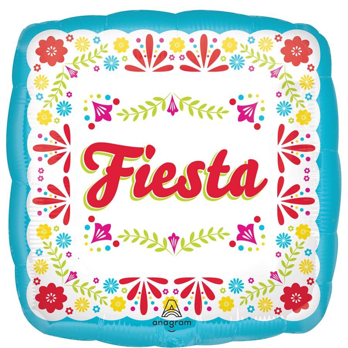 Viva la Fiesta Square Shape Foil Balloon, 18 Inches | Party Expert