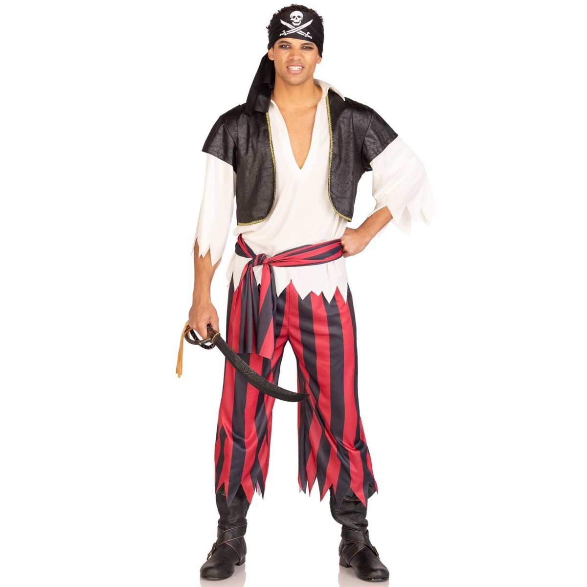 Jolly Roger Pirate Costume for Adults | Party Expert