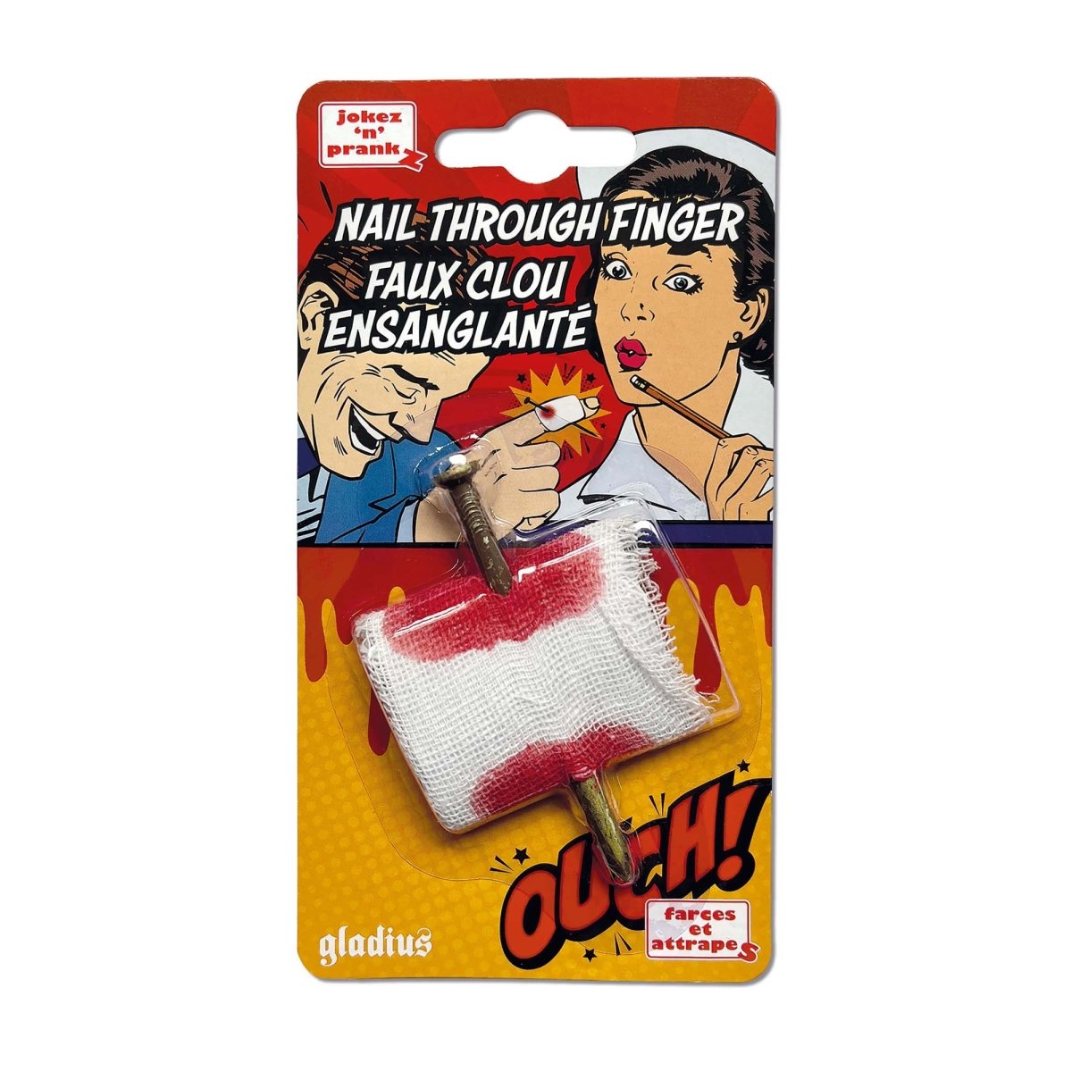 Nail Through Finger Prank, 1 Count | Party Expert