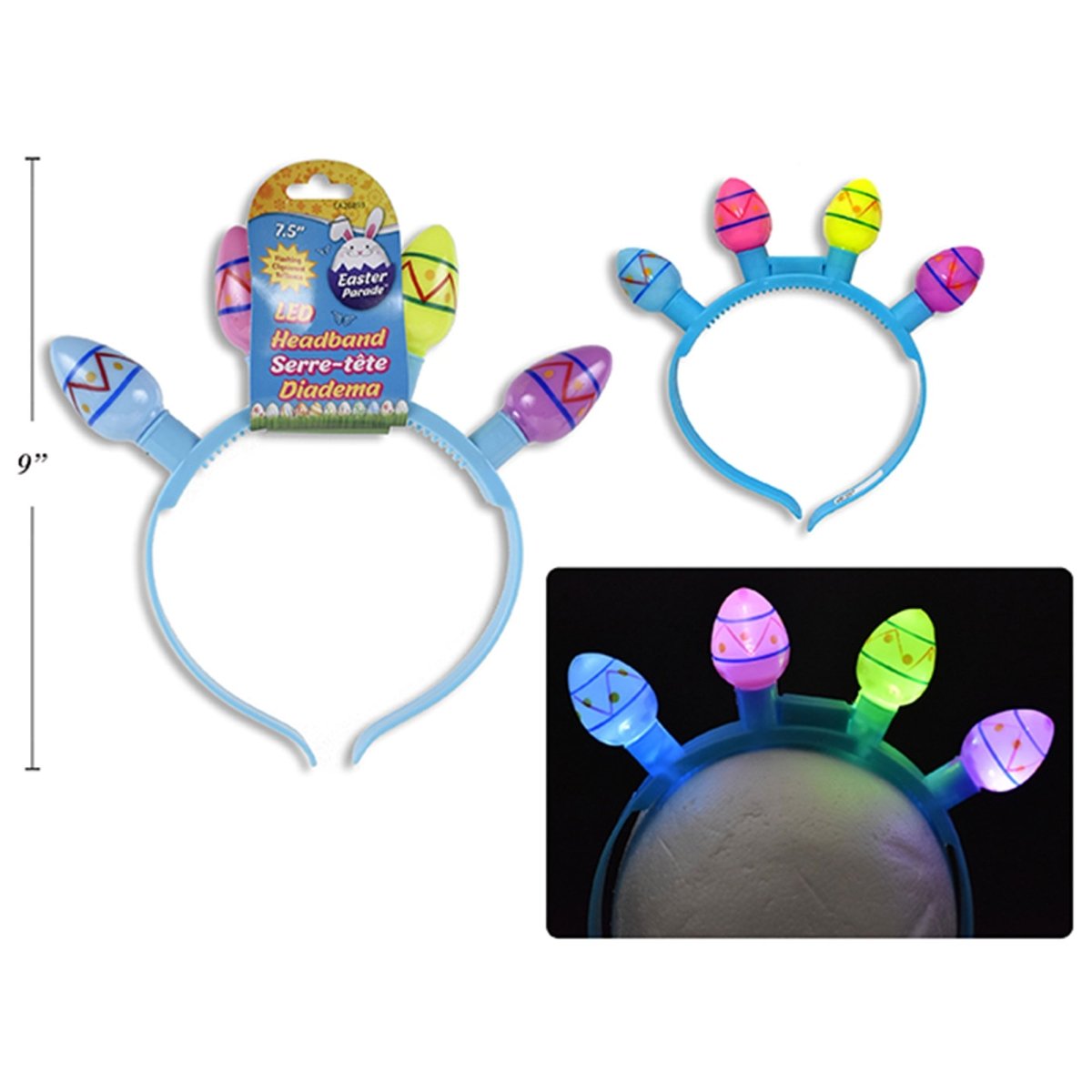 LED Flashing Easter Egg Headband for Kids | Party Expert
