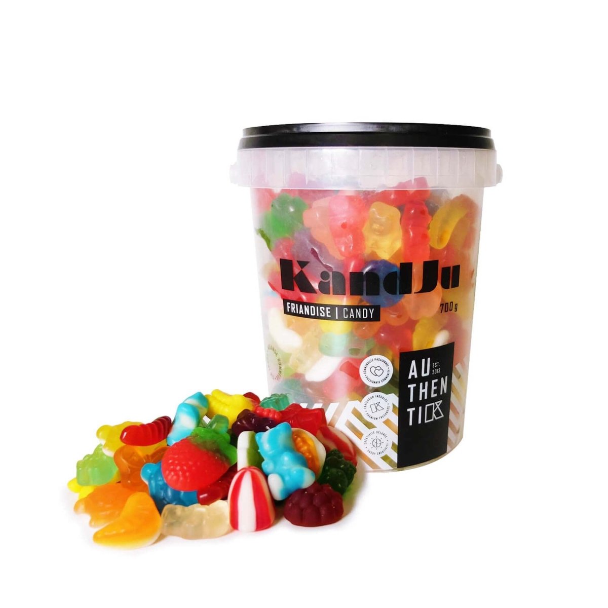 Chaudière de bonbons KandJu mélange gommeux, 700g | Party Expert