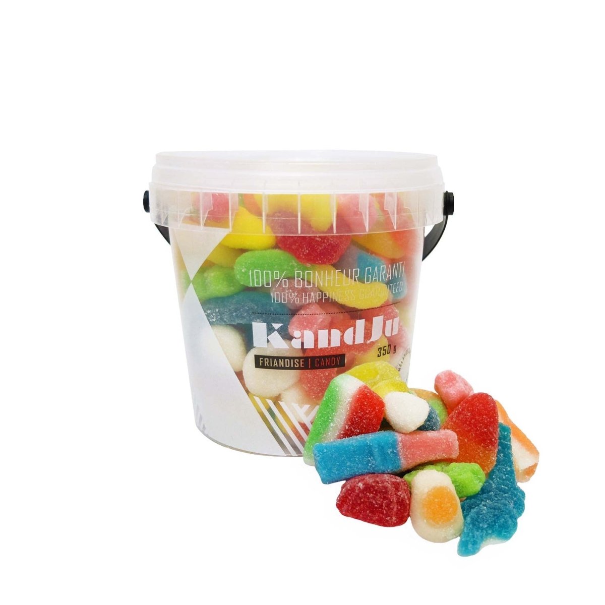 KandJu Sanded Mix Candy Bucket, 350g, 1 count | Party Expert