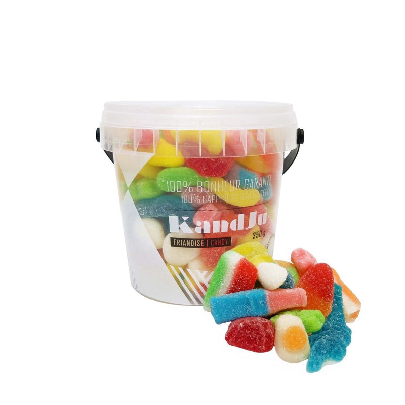KandJu Sanded Mix Candy Bucket, 350g, 1 count | Party Expert
