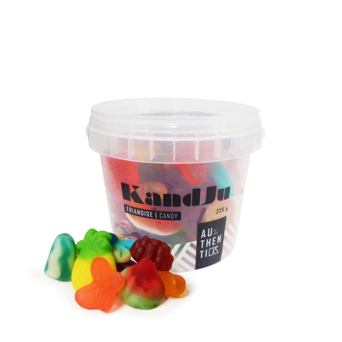 KandJu Gummi Mix Candy Bucket, 225g, 1 count | Party Expert
