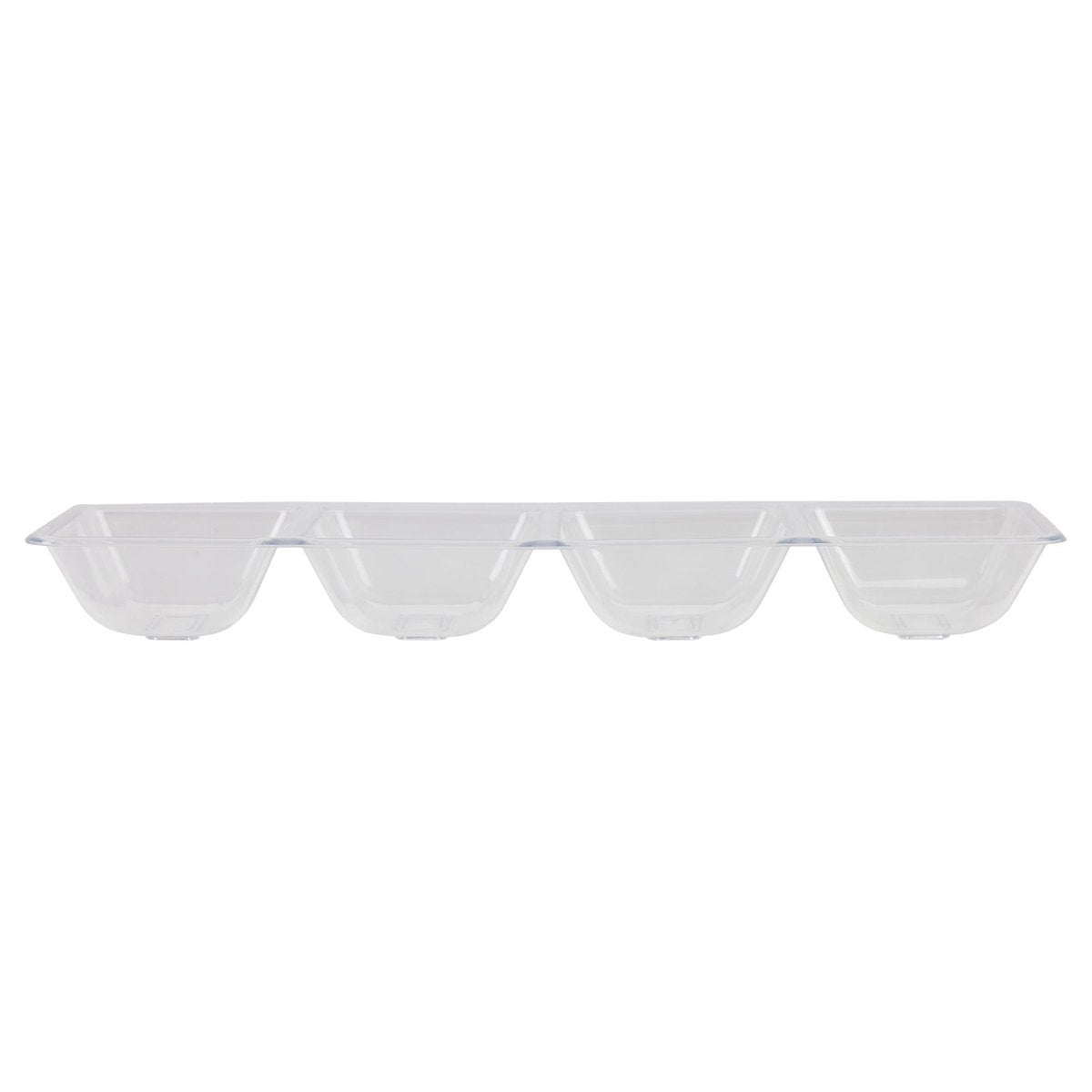 Clear 4 compartment Tray | Party Expert