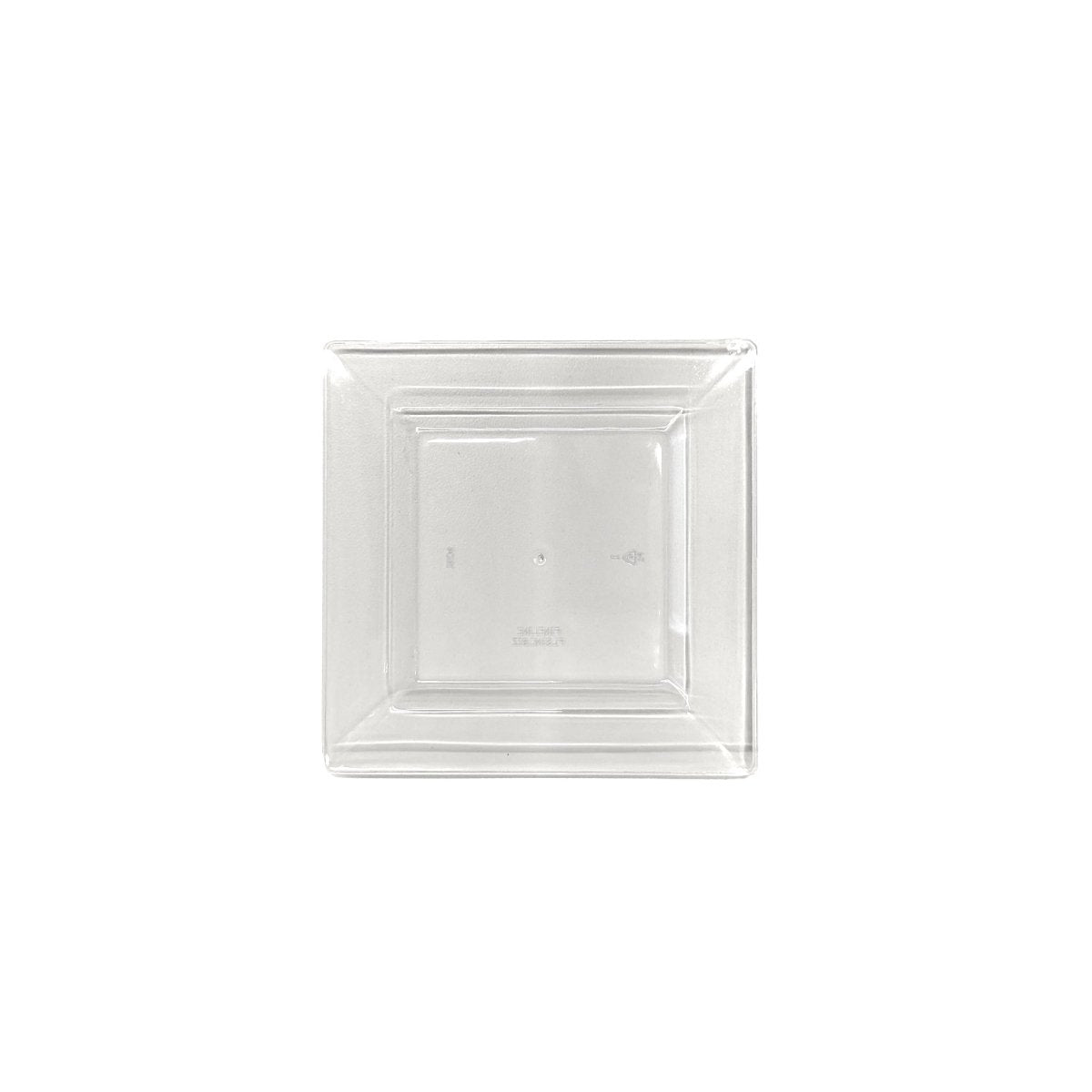 Clear Premium Quality Small Square Plates, 4.5 Inches | Party Expert
