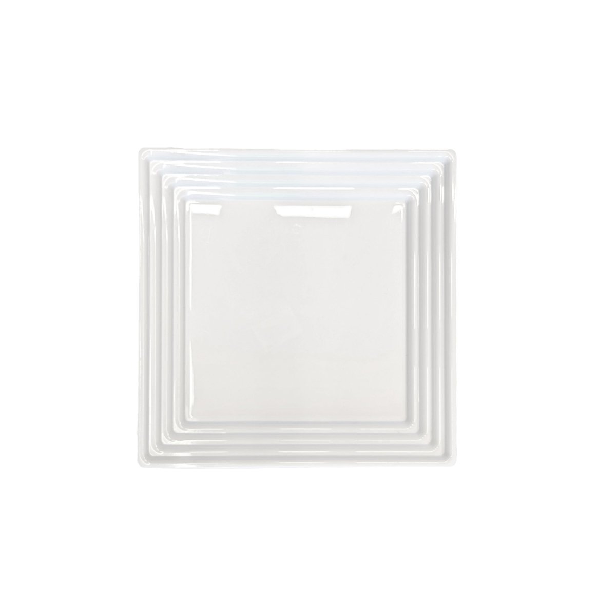 Square Serving Tray, White, 12 Inches, 1 Count | Party Supplies – Party ...