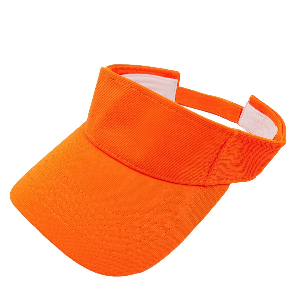 Neon Orange Visor Cap for Adults | Party Expert