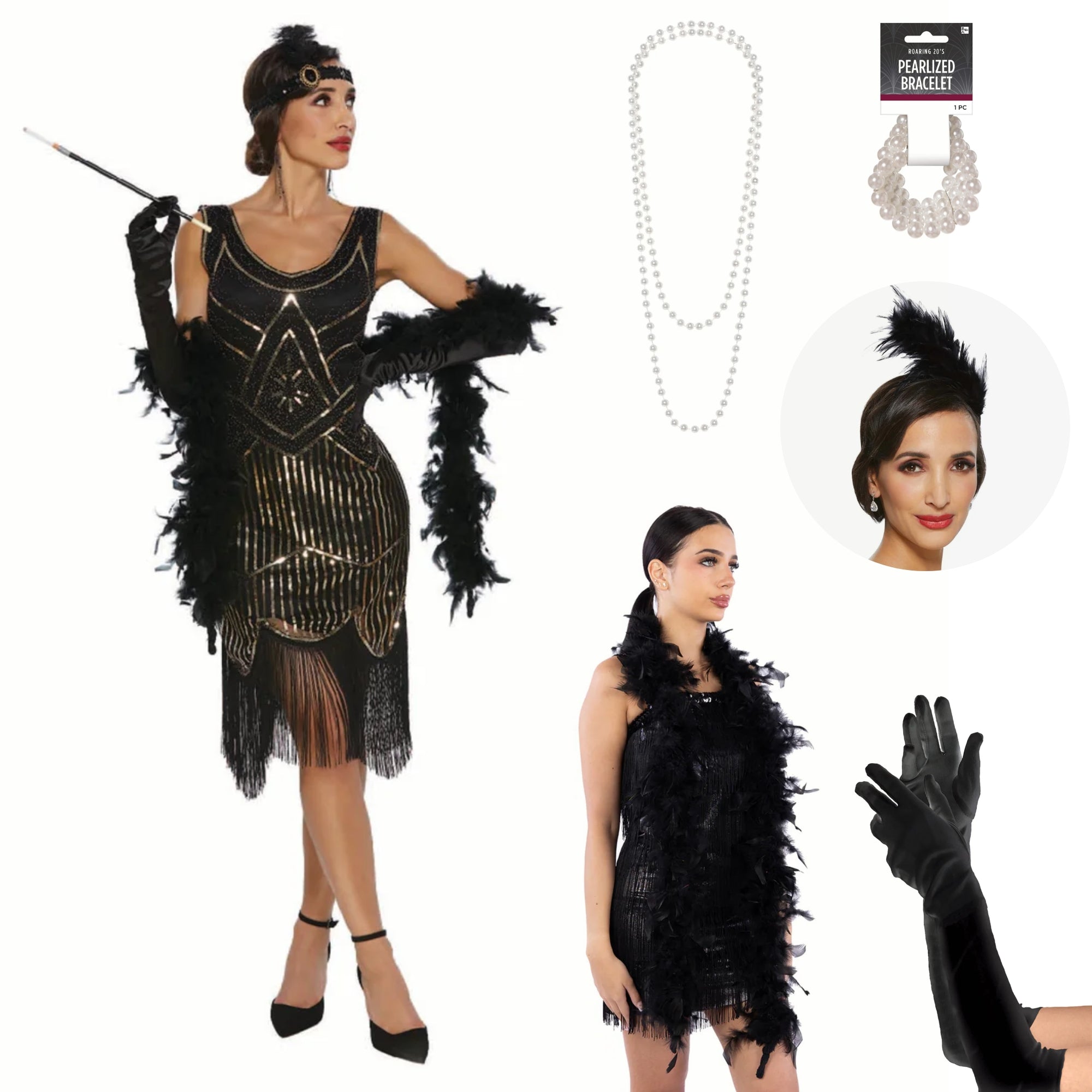 1920s Flappers Costume Kit for Adults | Party Expert