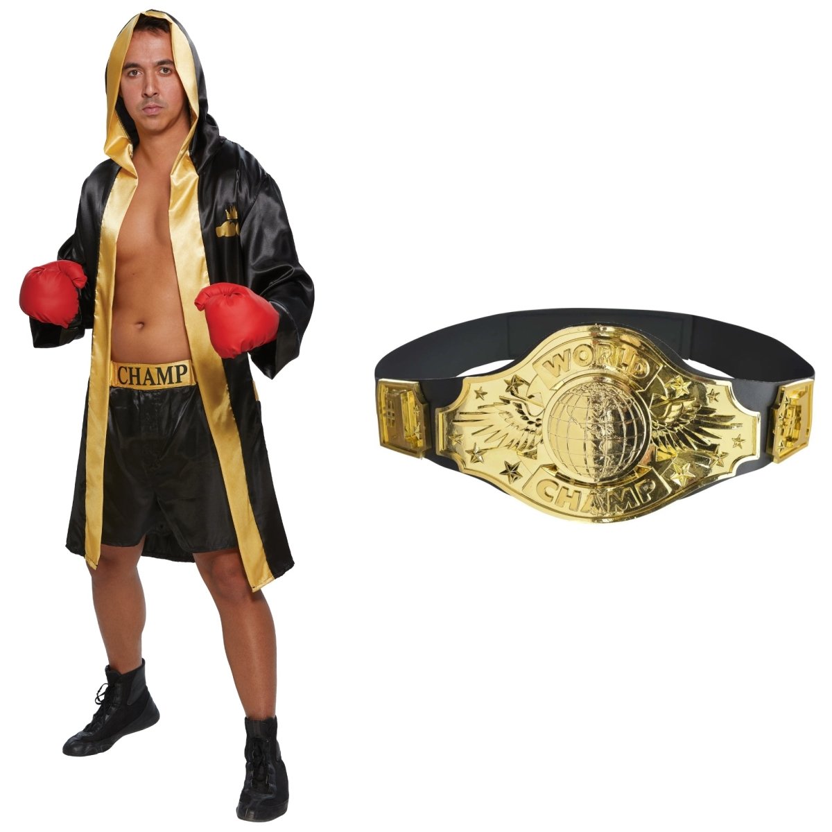 Boxing Champion Costume Kit for Adults | Party Expert