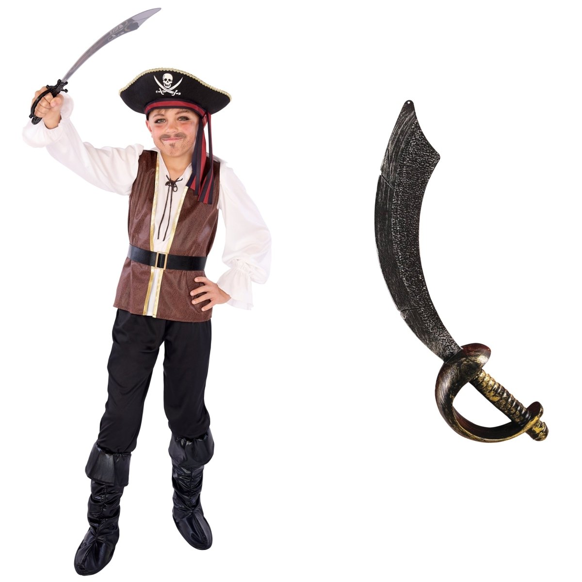 Captain of the Sea Costume Kit for Kids | Party Expert